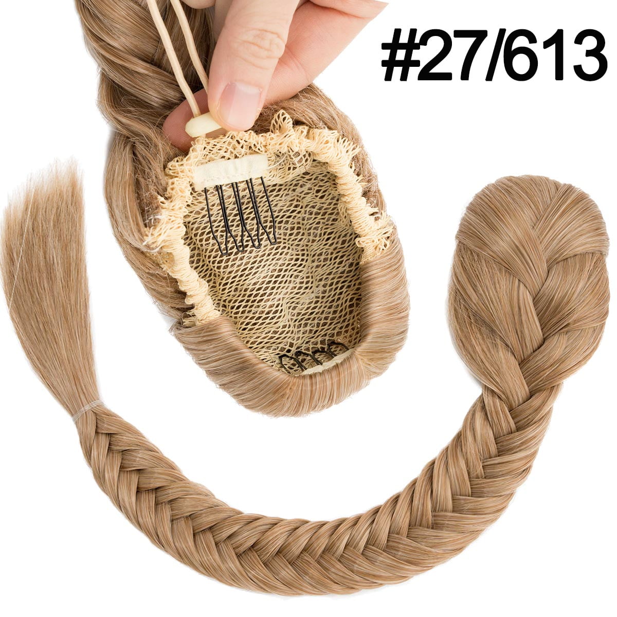 HAIRRO Braided Ponytail Extensions 22 Inch Long Braid Ponytail ...