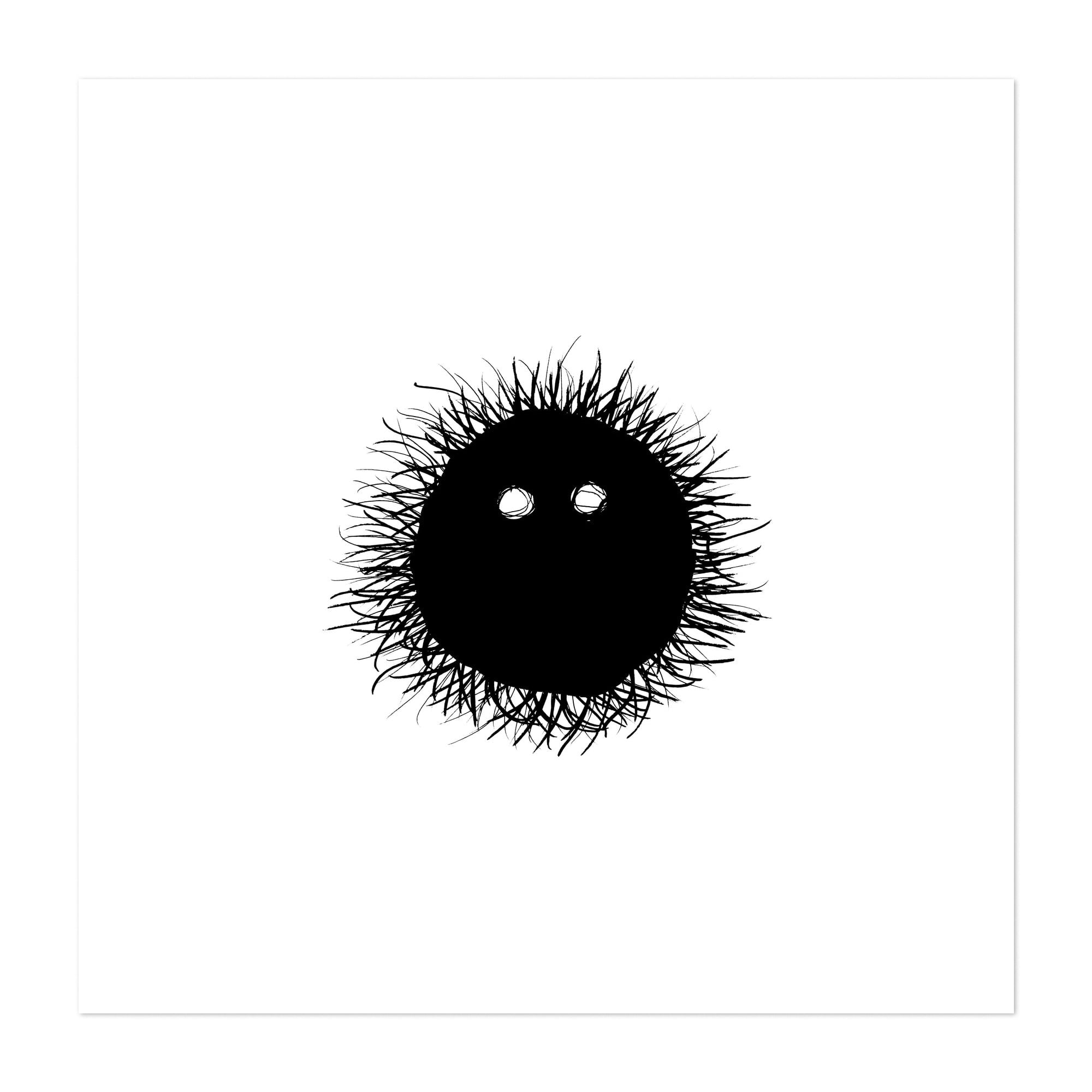 A HAIRY MONO THING - illustration - Drawing Abstract Black and White ...