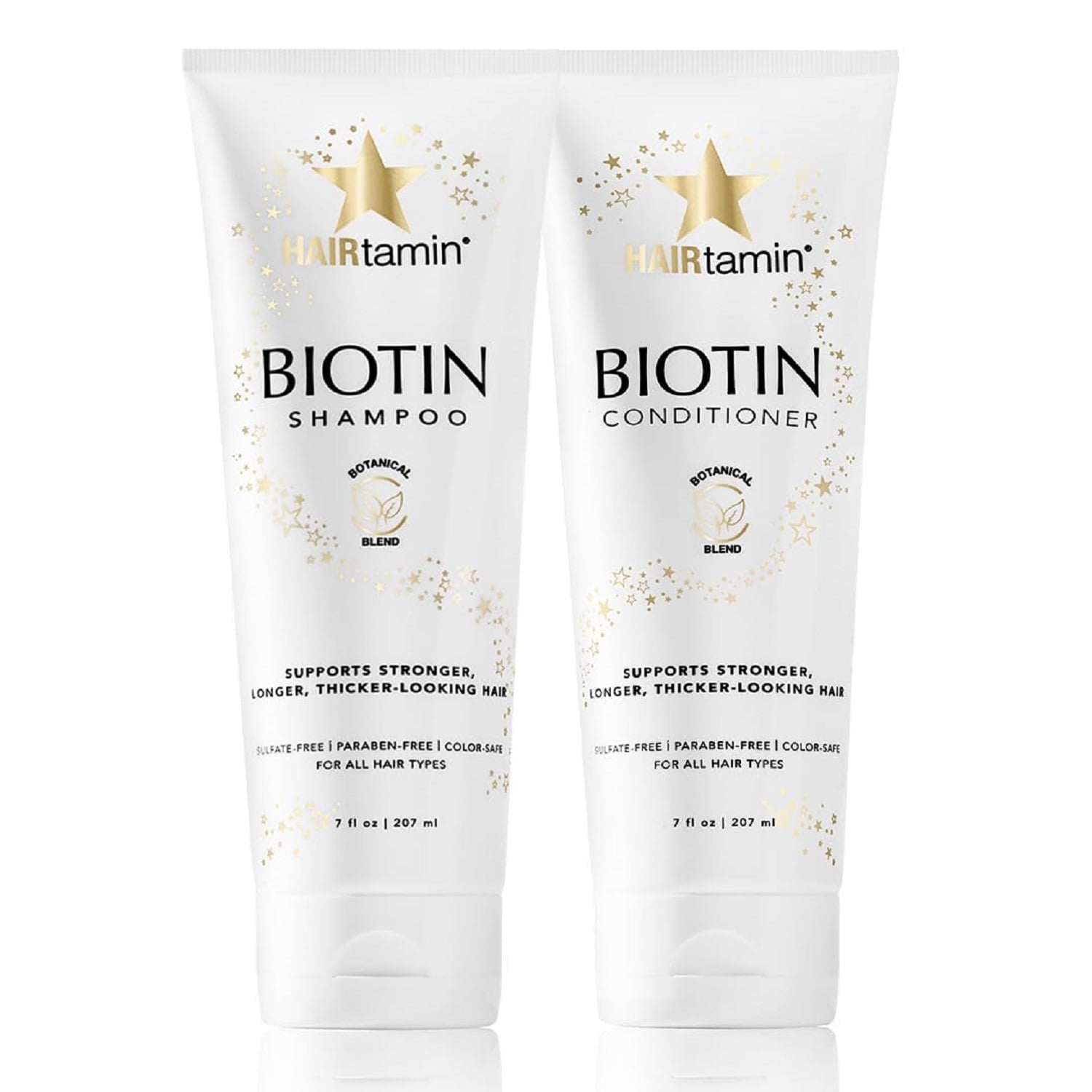 HAIRtamin Biotin Hair Growth Shampoo & Conditioner Set | Hydrating ...
