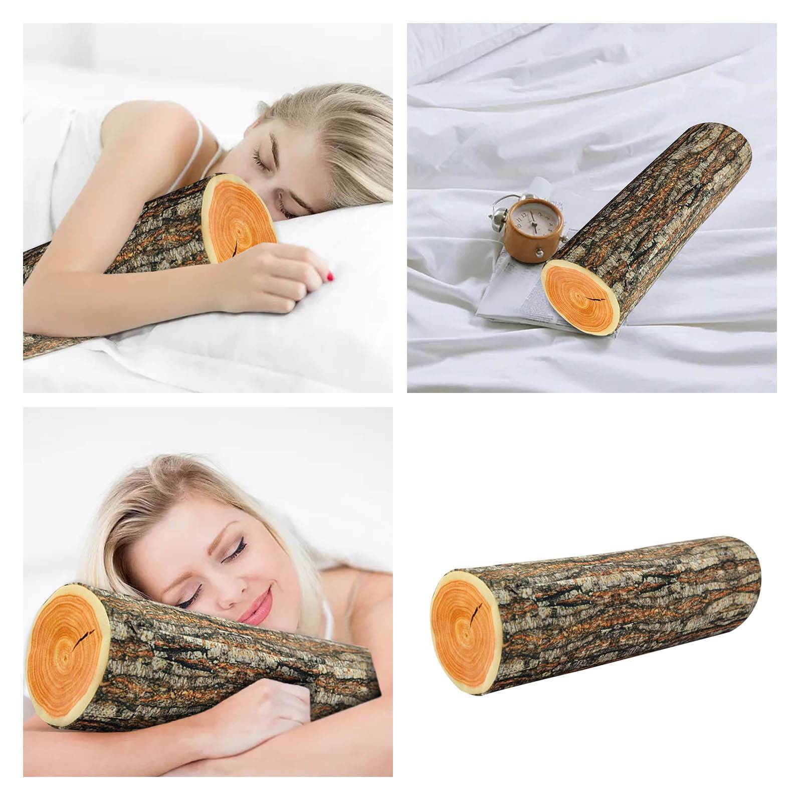 HAITIANS 3d Decorative Wooden Throw Pillows, Tree Stump Tissue Boxes ...