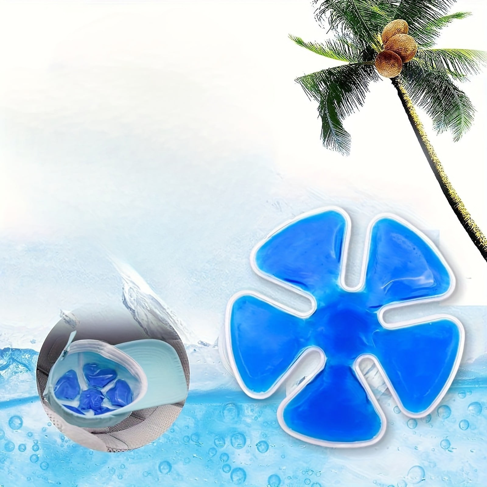 HAITIANS Ice Pack for Hard Hat, Reusable Cooling Gel Ice Packs, Cold ...