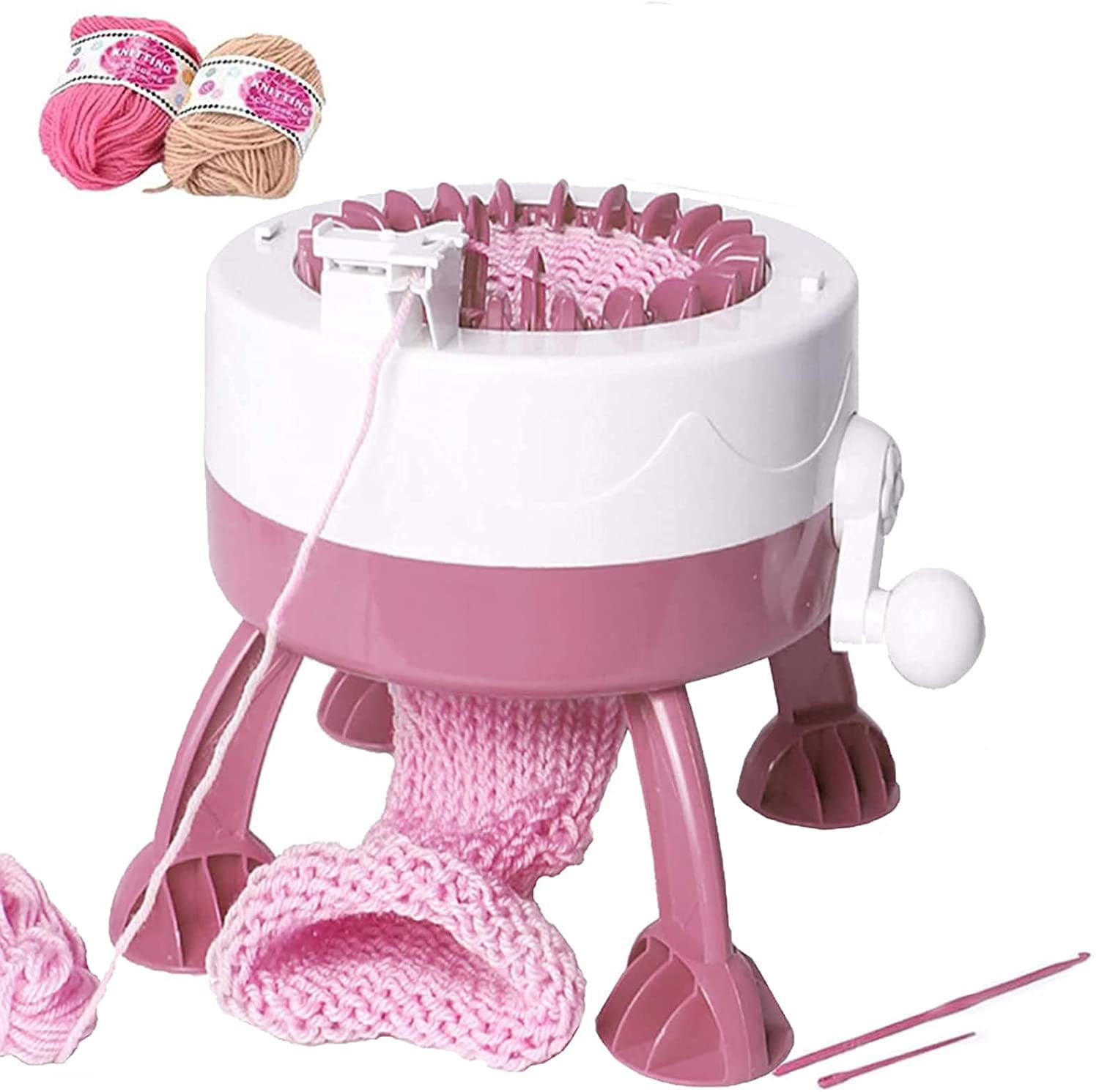 HAIYUN ABS Plastic Knitting Machine 22 Needles 22 Round Smart Weaving Loom Board Rotating Double ...