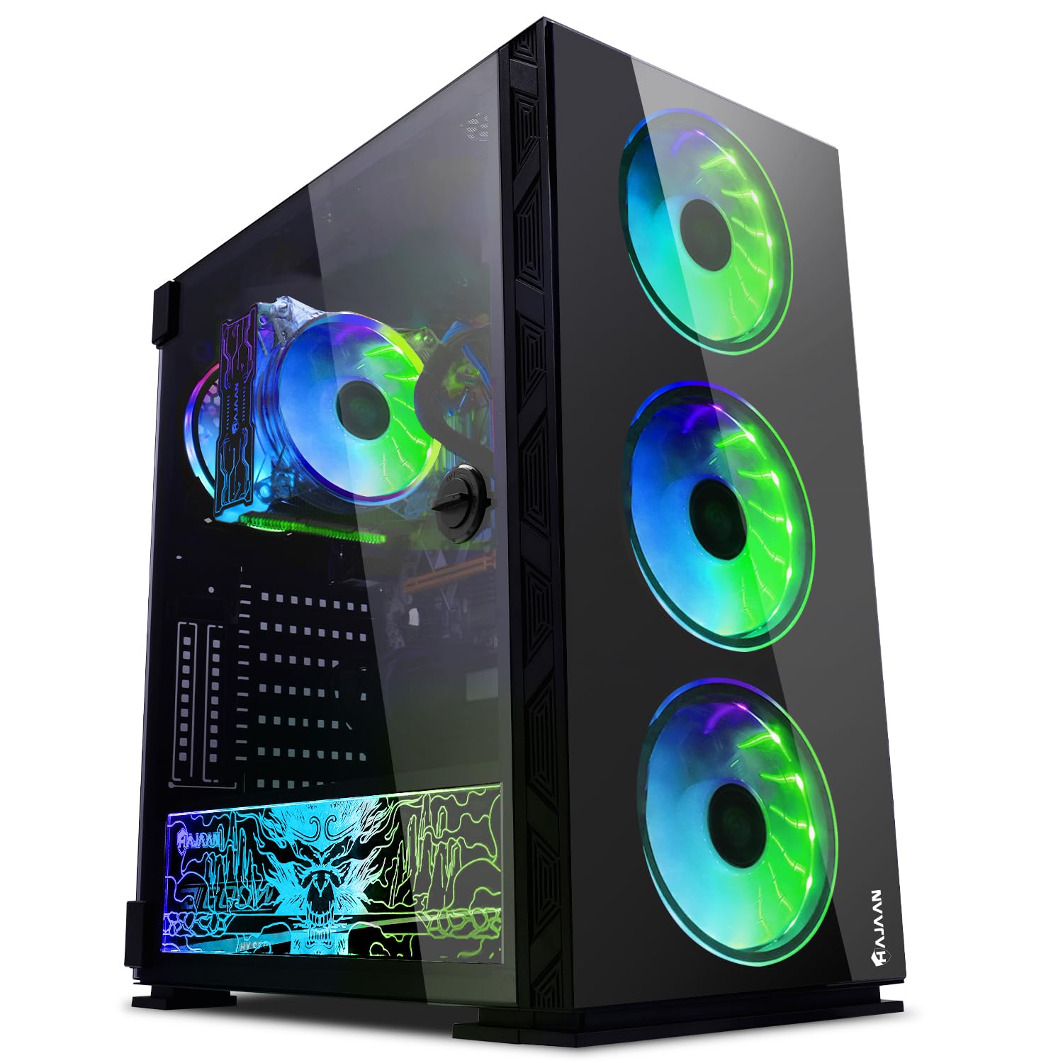 HAJAAN BREEZE PRO Gaming Desktop Tower, AMD Ryzen 7 5700G 8-Core 3 ...