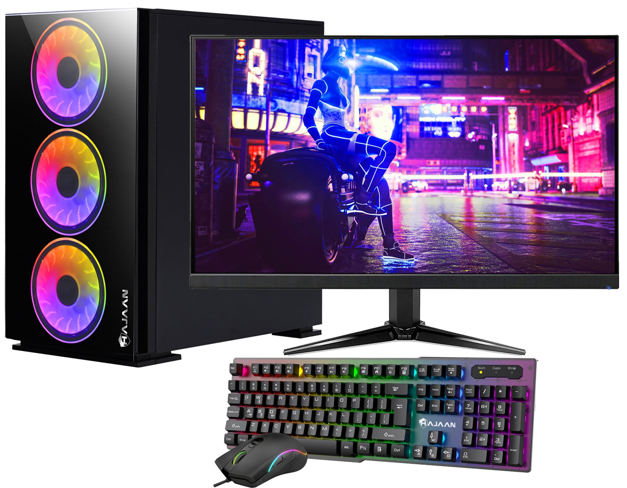 HAJAAN BREEZE PRO Gaming PC Desktop - NVIDIA GeForce RTX 4060 8GB GDDR6 ...