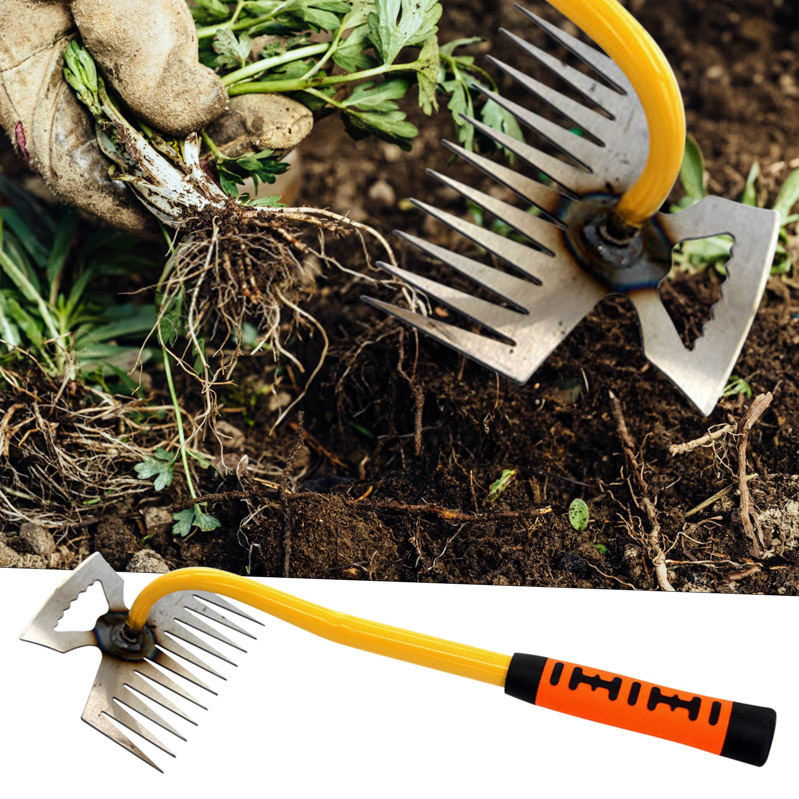 HAJAGP 13in Weeding Artifact Uprooting Weeding Tool, Premium Stainless ...