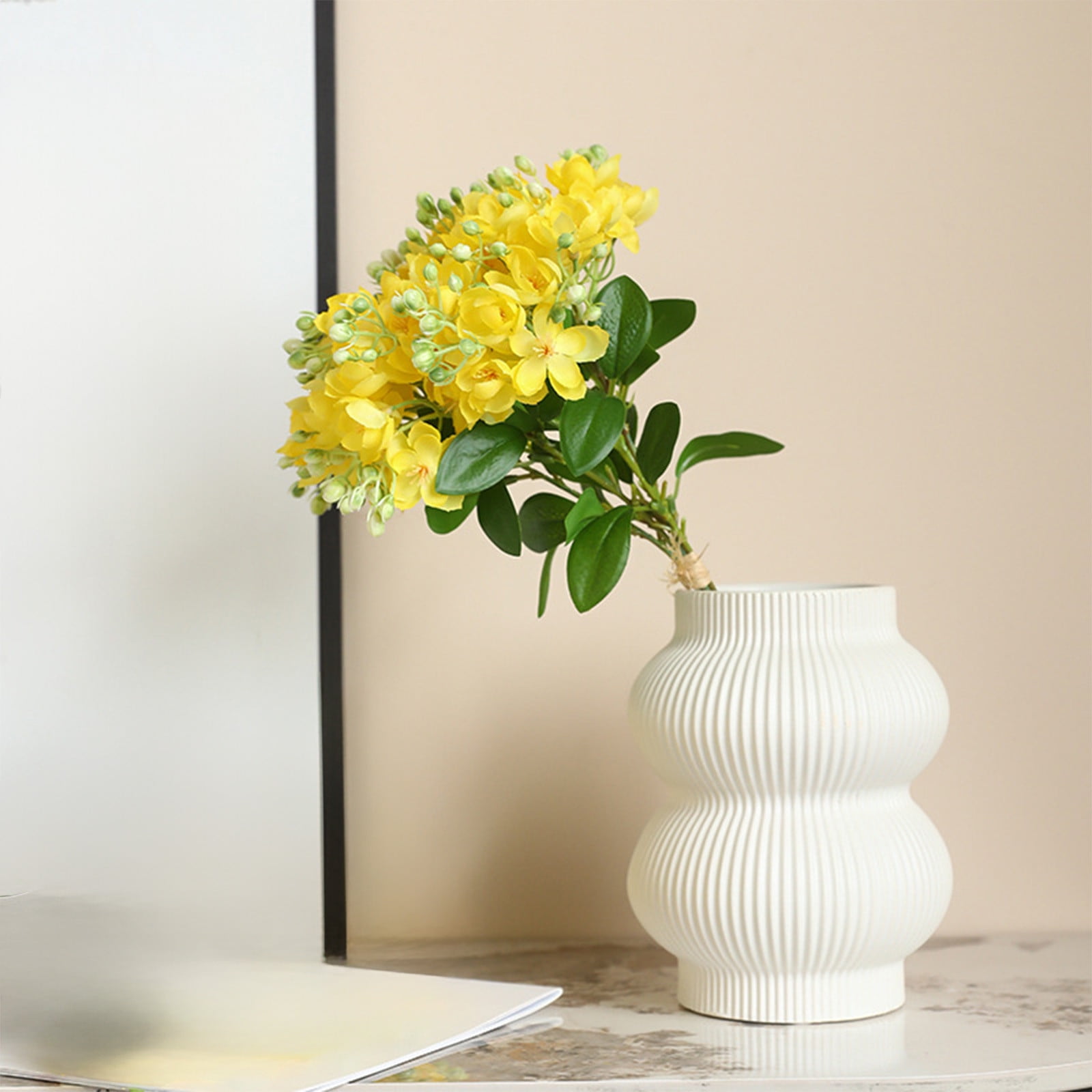 HAJAGP 15.35in Simulation hand-tied 5 fork jasmine flowers, Wedding ...