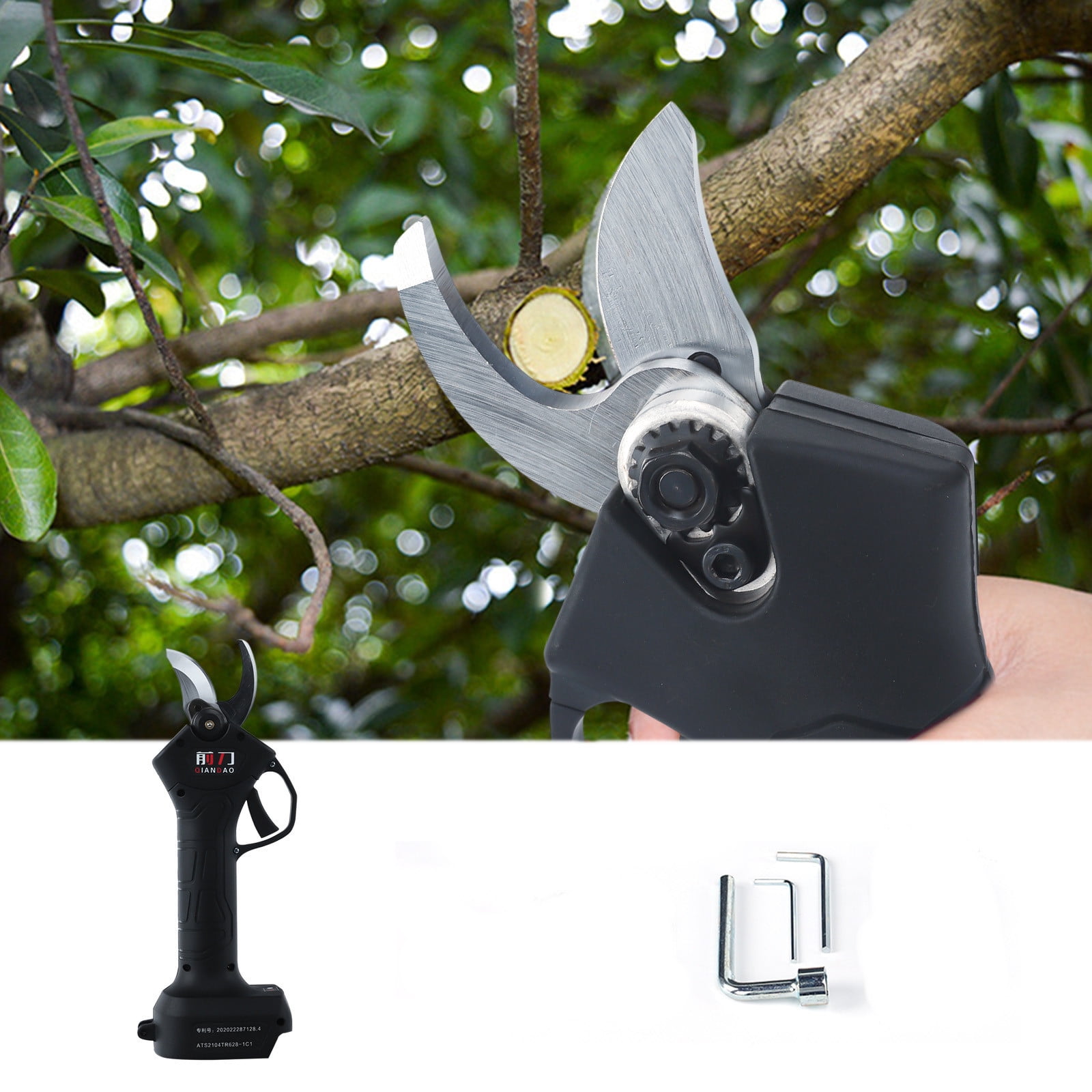 HAJAGP Cordless Electric Pruning Shears, Professional Tree Branch ...