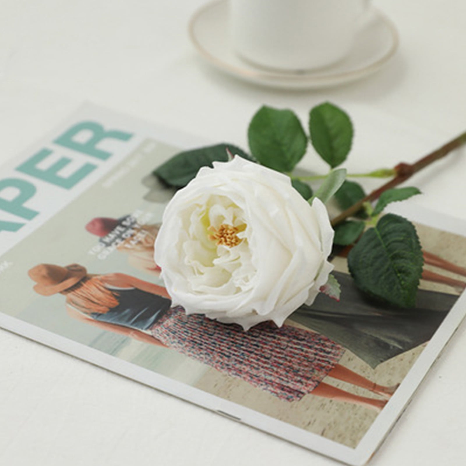 HAJAGP Simulation Rose,Artificial Flower,Branch Simulation Rose For ...