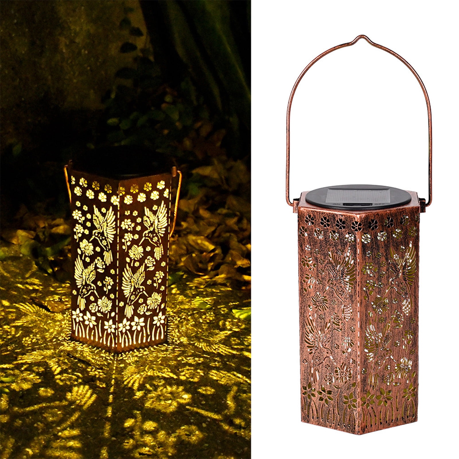 HAJAGP Solar Metal Lantern D Design Dragonfly Cutout for Spring ...