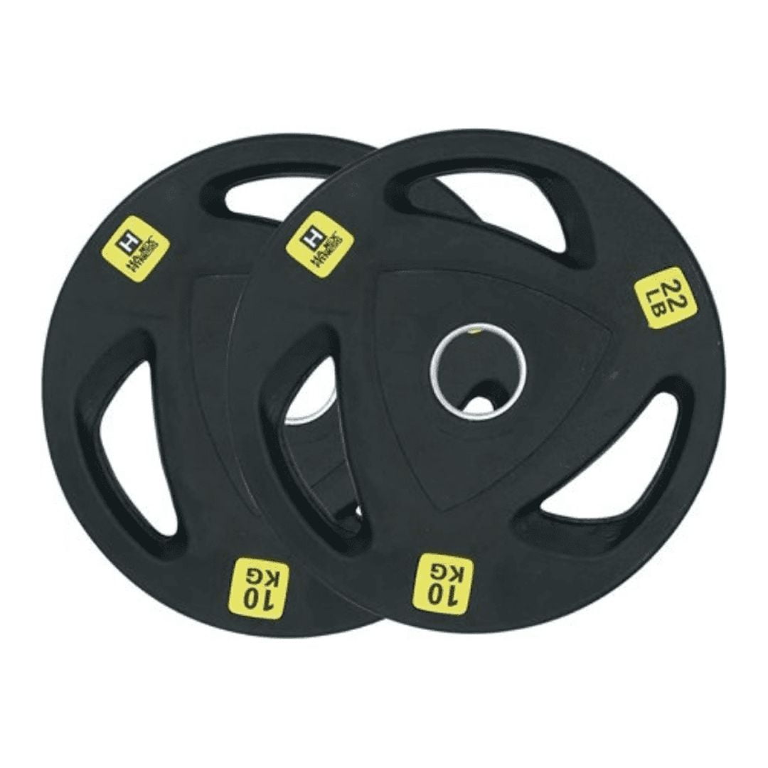 HAJEX 2" Rubber Bumper Weight Plates (10 kg), 22 lb Single - Walmart.com