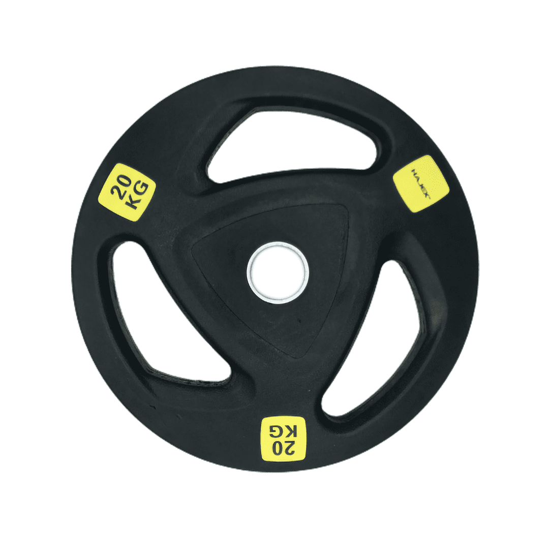 HAJEX 2" Rubber Bumper Weight Plates (15 kg), 33 lb Pair - Walmart.com