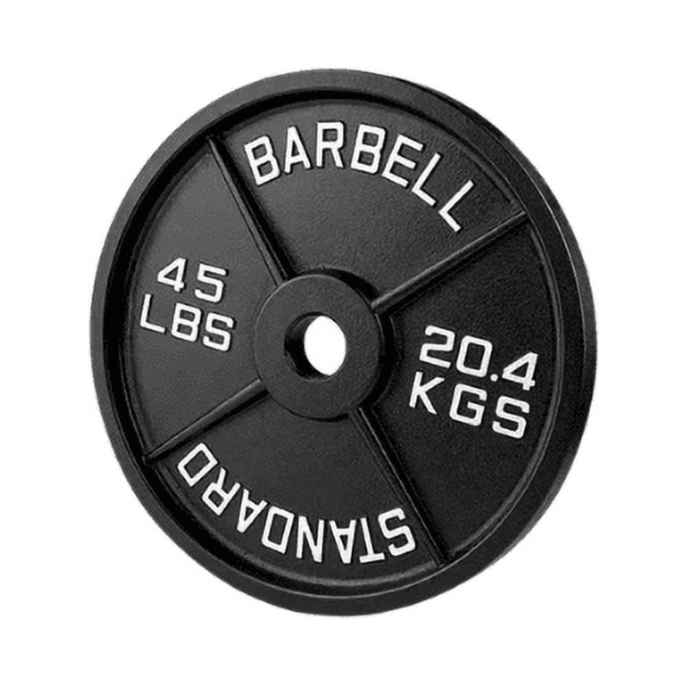 HAJEX Cast Iron Olympic Weight Plate (2-inch) - 45LB x 1, Single ...