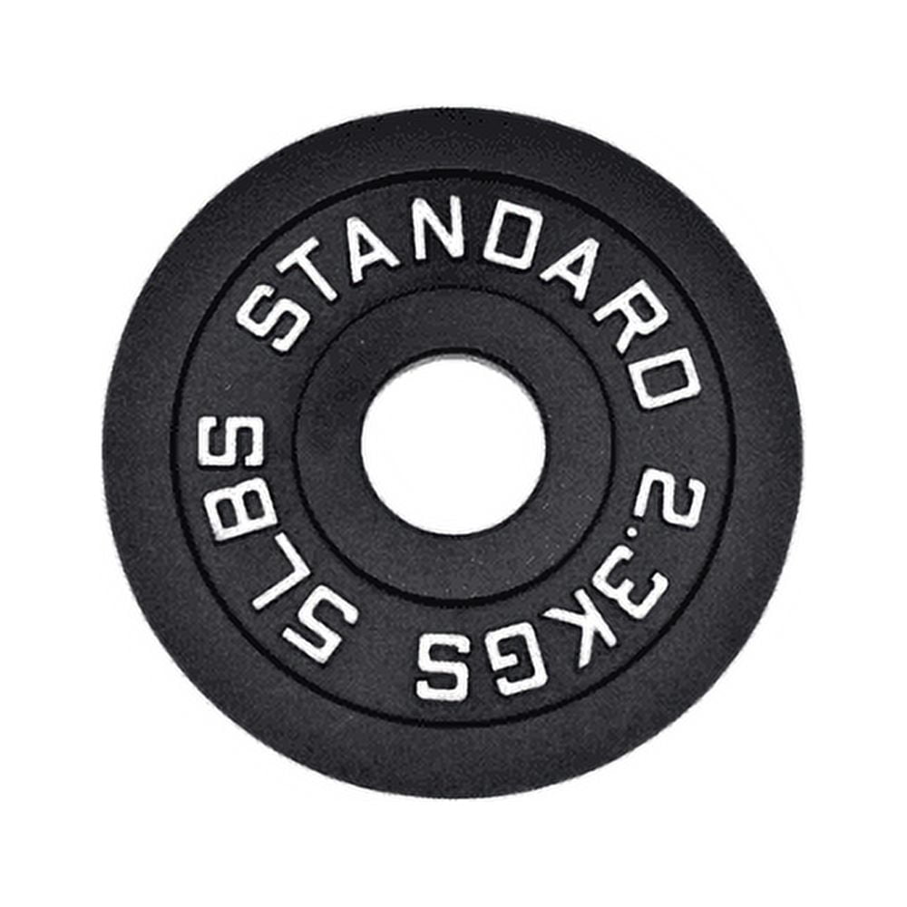 HAJEX Cast Iron Olympic Weight Plate (2-inch) - 5LB x 1, Single ...