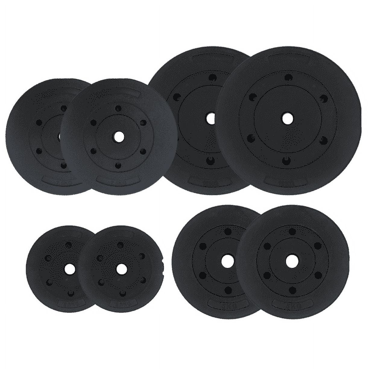 HAJEX PVC Standard Weight Plate Set 110lb - Walmart.com