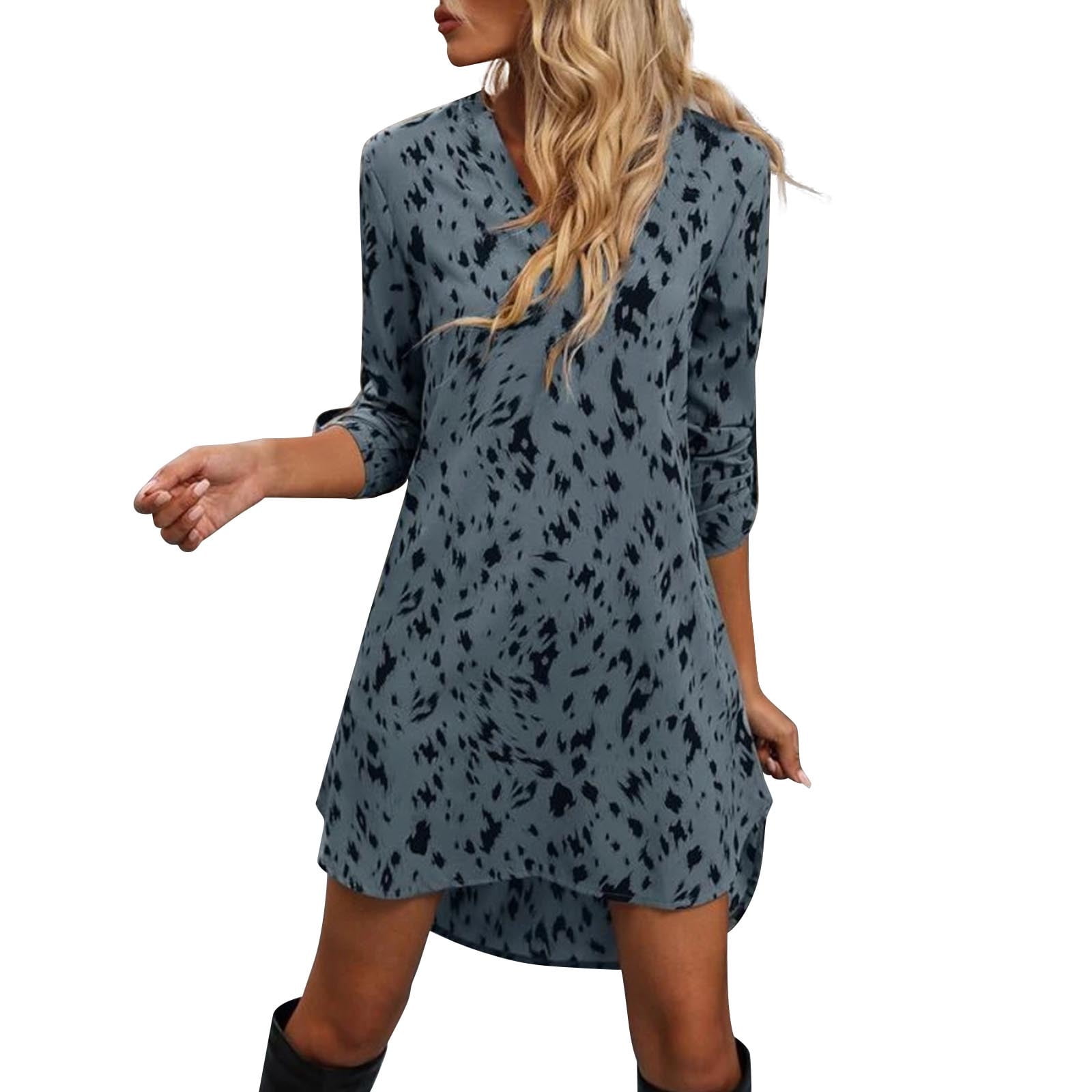Hajgjp Casual Summer Dresses For Women 2024 Women Summer Dress V Neck