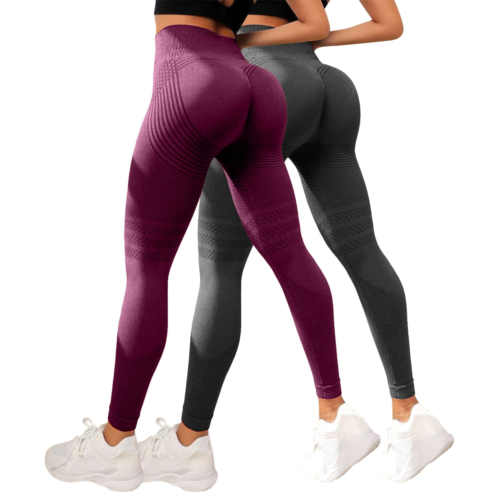 HAJWOH 2PC Cellulite Leggings, 3D Anti Cellulite Leggings for Women ...