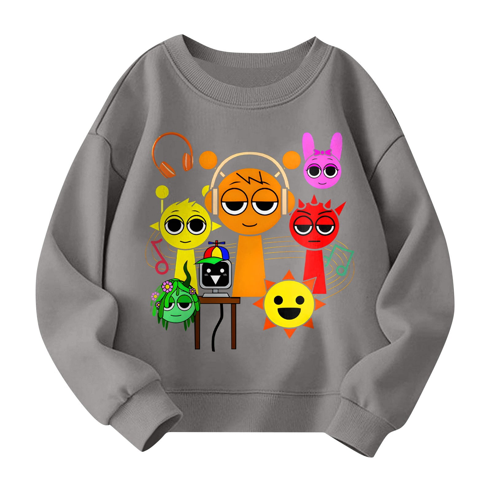 HAJWOH Girls Sprunki Sweatshirt Long Sleeve Sprunki Sweaters Casual ...