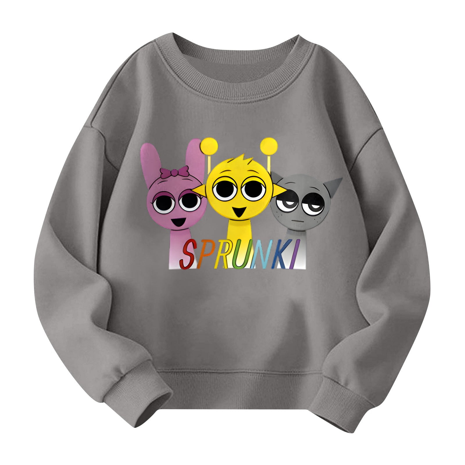 HAJWOH Kids Sprunki Sweater Girls Long Sleeve Sprunki Sweatshirt Casual ...