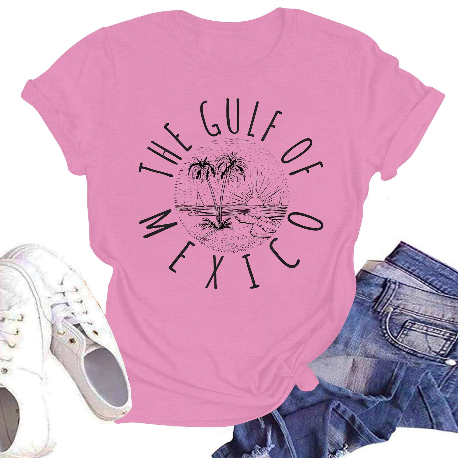 HAJWOH Mexico Shirt Lightweight Mens Gulf Of Mexico T Shirt Short ...