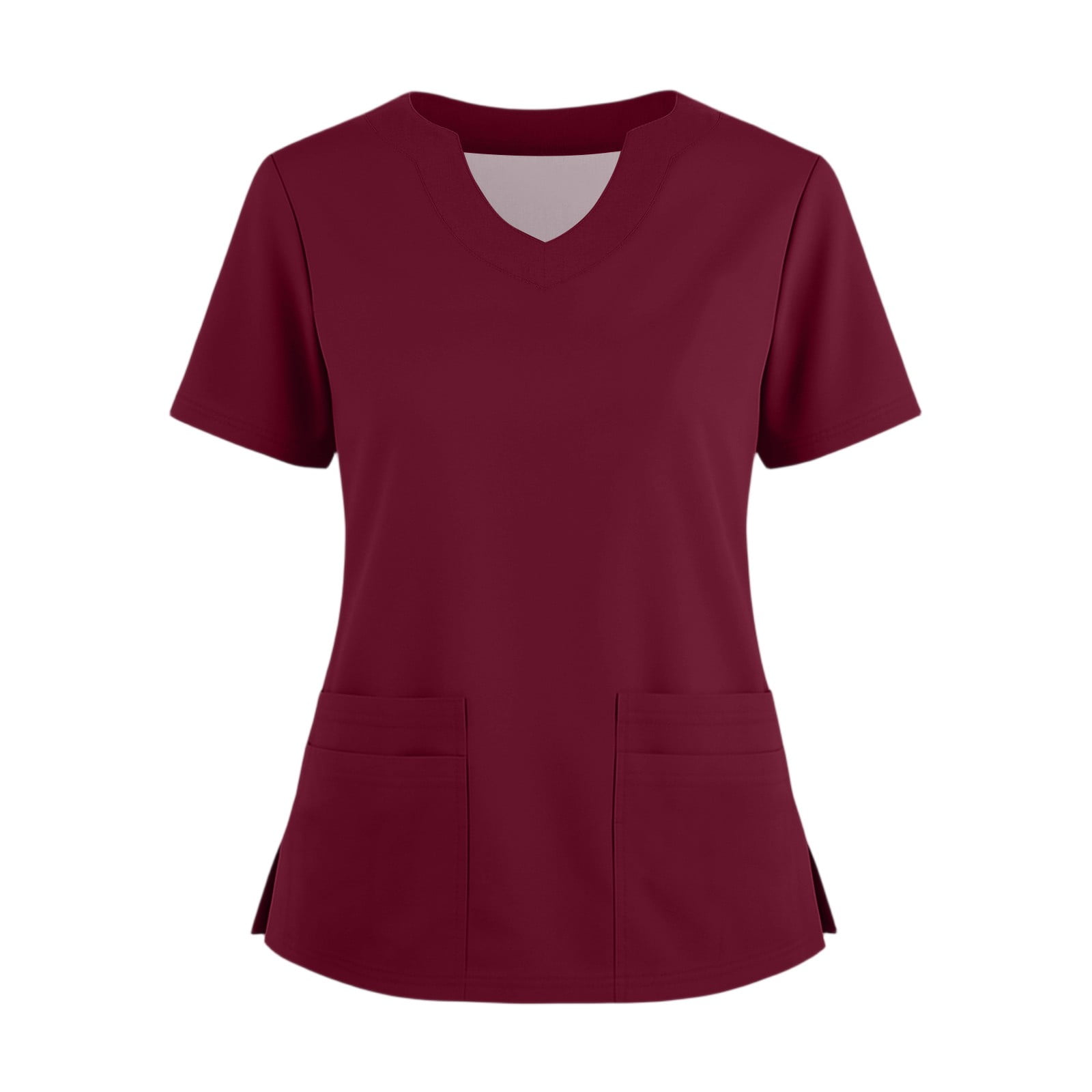 HAJWOH Scrub Tops for Women V Neck Medical Scrub Tops Short Sleeve ...