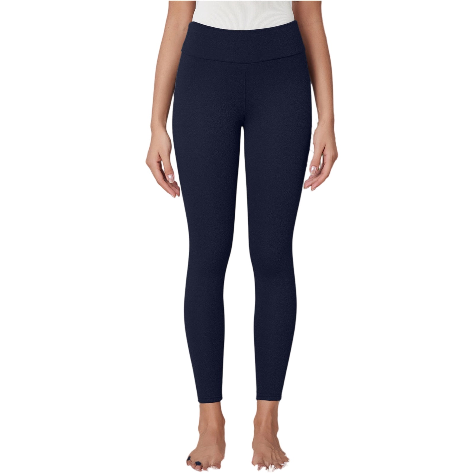 HAJWOH Womens Fleece Lined Tights Leggings Tall Fake Translucent Tights ...