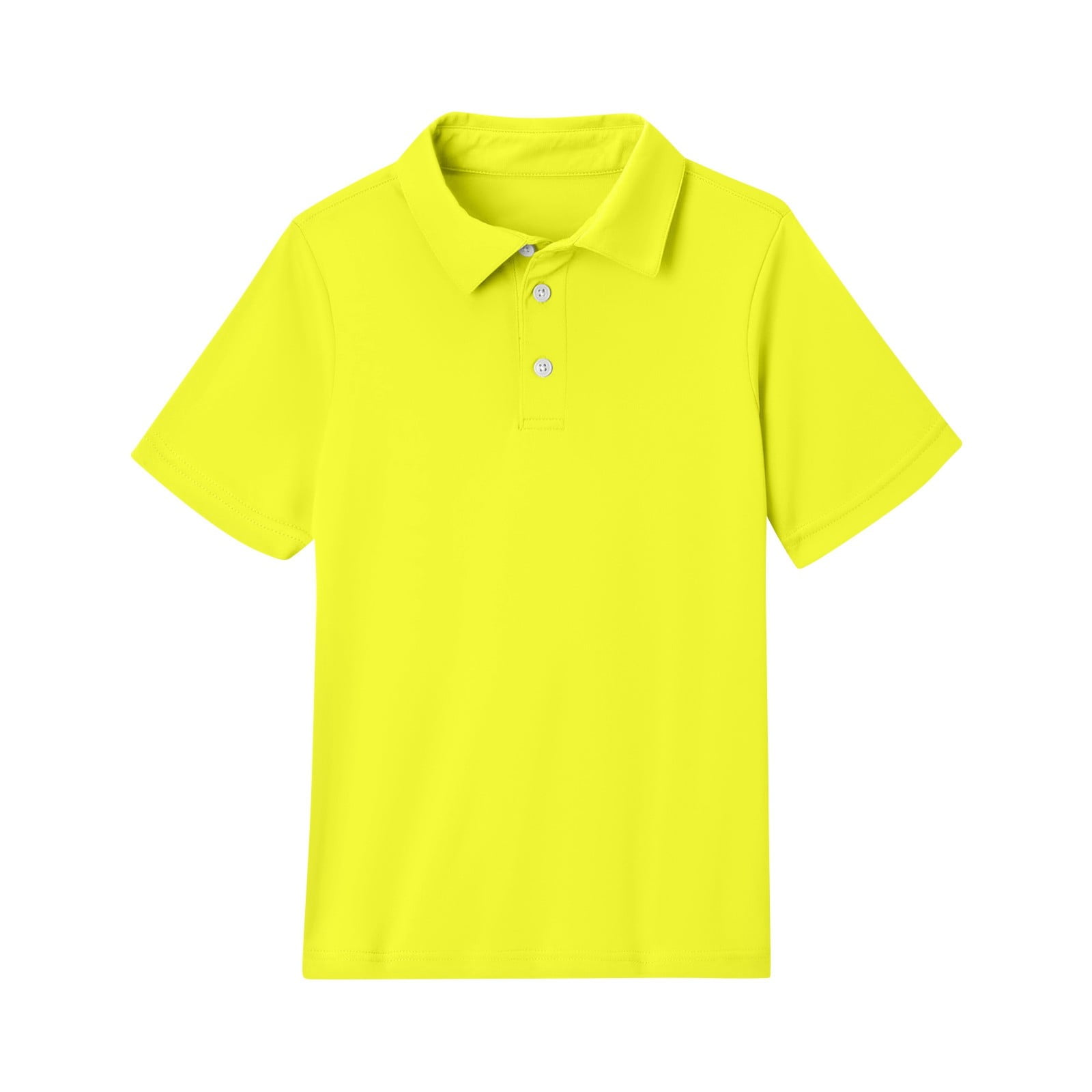 HAJWOH Yellow Polo Uniform Shirts for Kids Girls School Short Sleeve ...