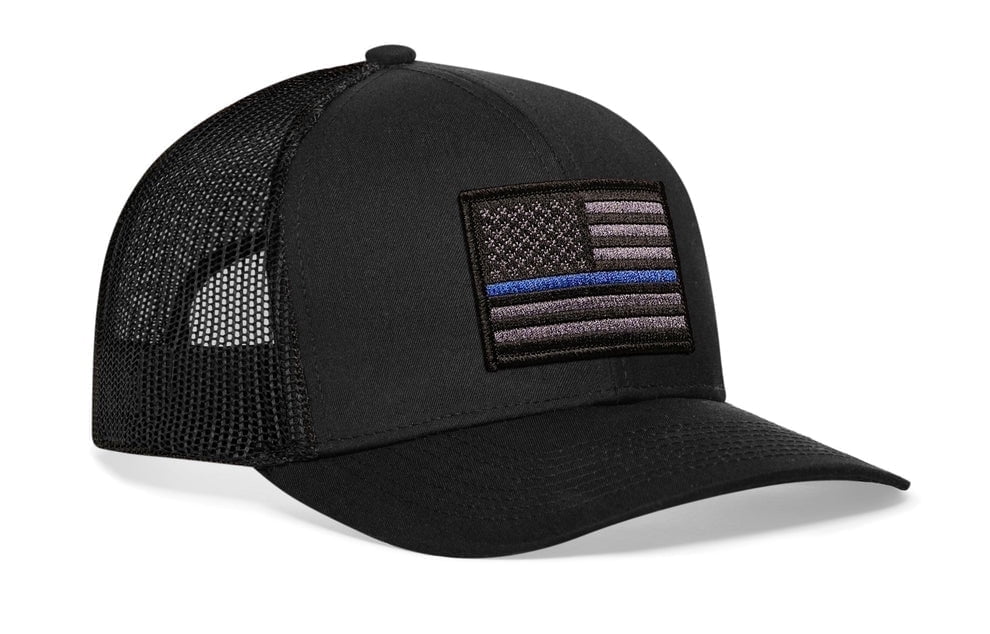 HAKA Thin Blue Line Hat, American Flag Trucker Hat for Men & Women ...