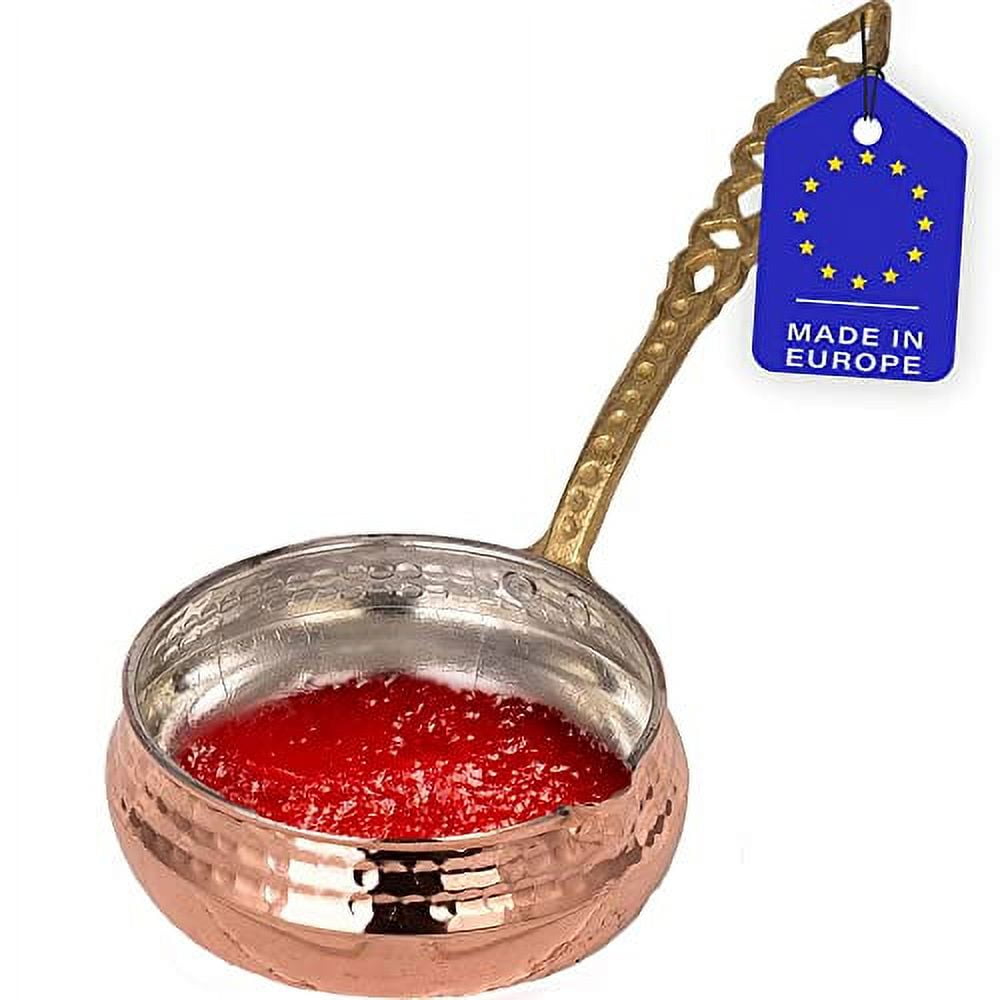 HAKAN Hammered Pure Copper Cookware with Handle, Handmade Vintage ...