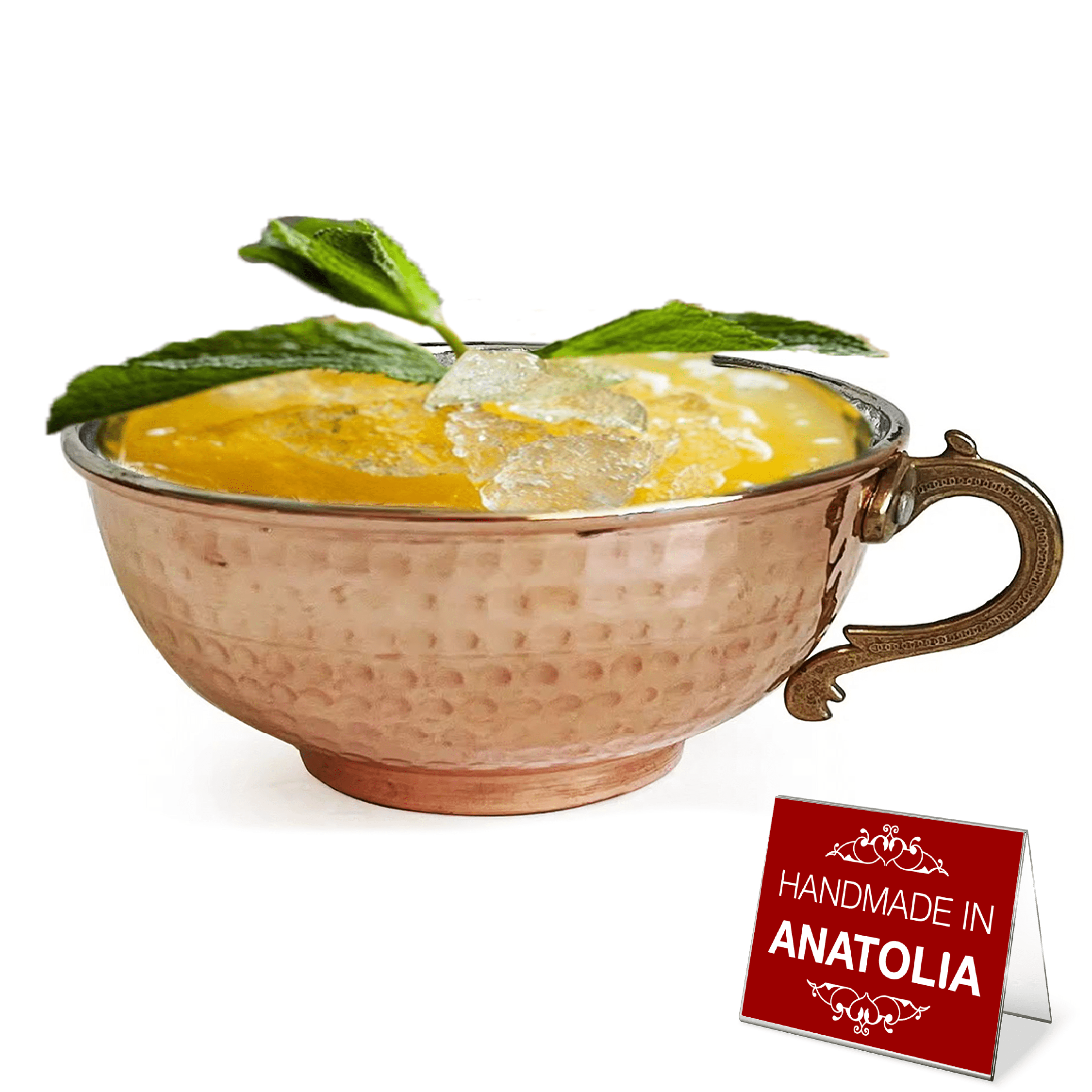 HAKAN Handmade Turkish Copper Mugs, Moscow Mule Mug, Pure Copper ...