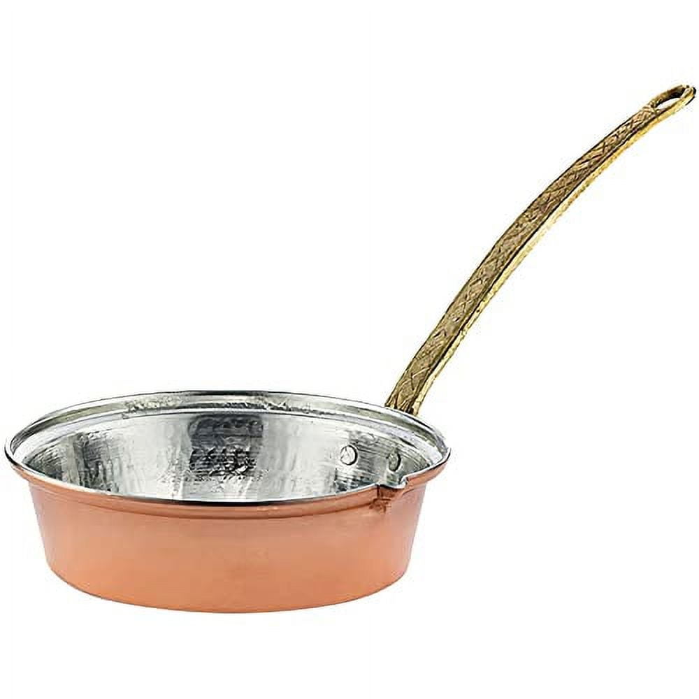 HAKAN Multipurpose Pure Copper Cookware with Handle, Handmade Copper ...