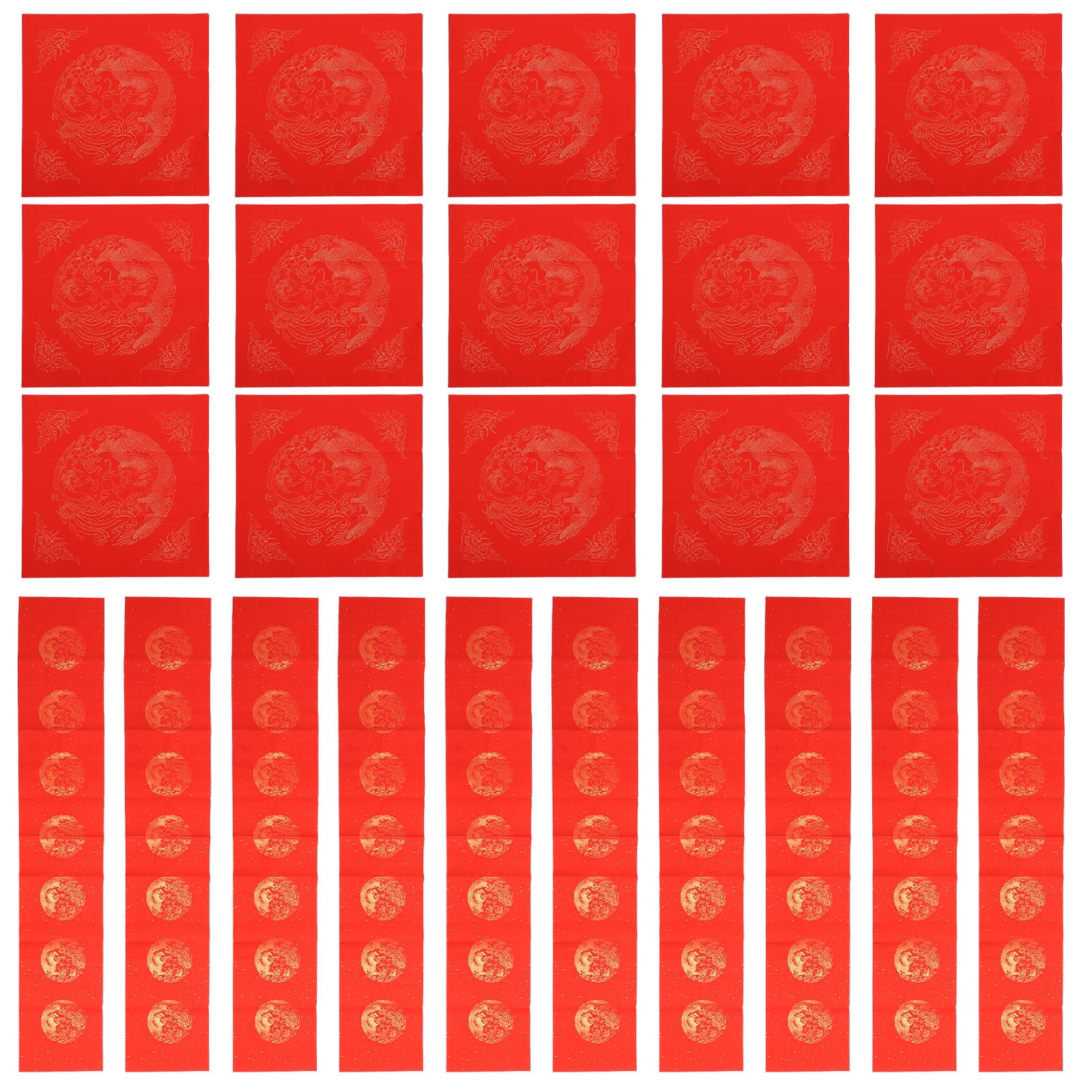 HAKIDZEL 1 Set Couplet Paper for Calligraphy Enthusiasts Red Color for ...