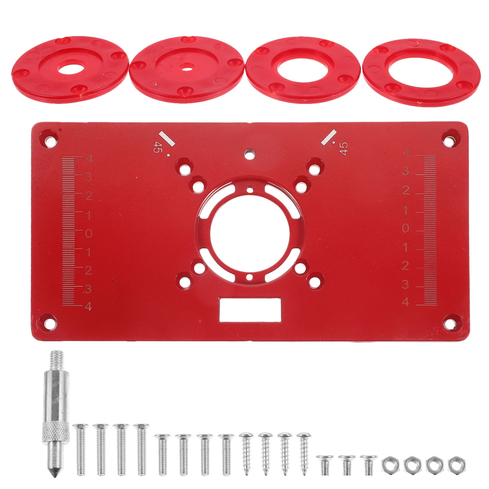 HAKIDZEL Router Table Inserts Assorted Color 1 Set 9.2X4.7X0.3in - Walmart.com