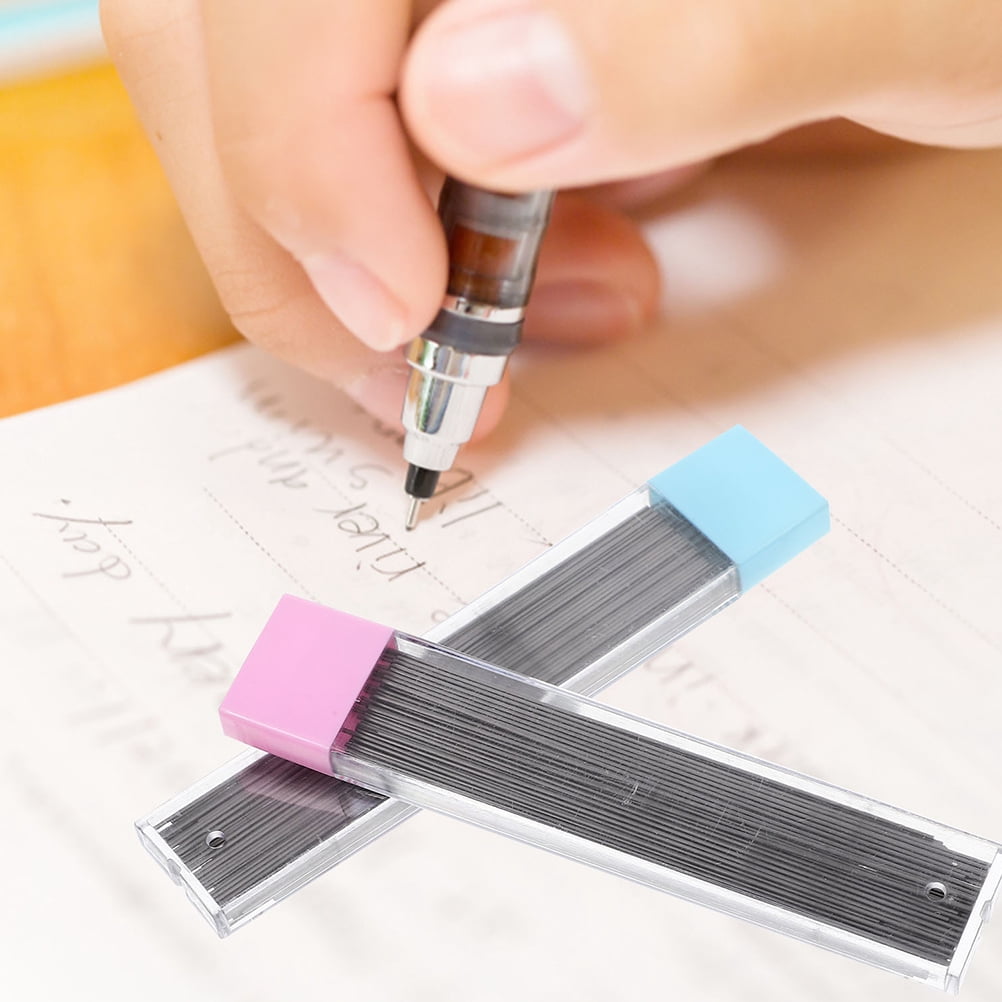 HAKIDZEL 10 Boxes Black Pencil Refill Cores For Students Writing ...