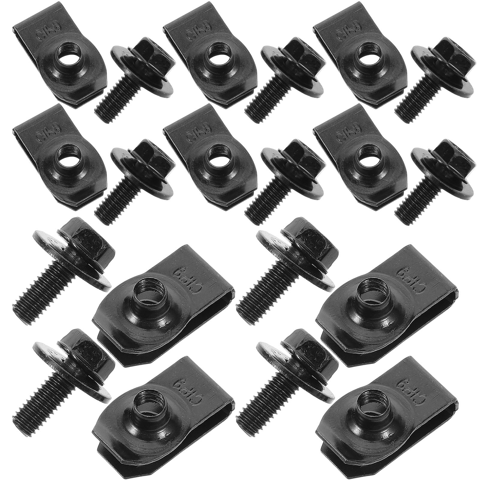 HAKIDZEL 10 Pairs Car Retainer Clips Bumper Retainer Bolts and Clips ...