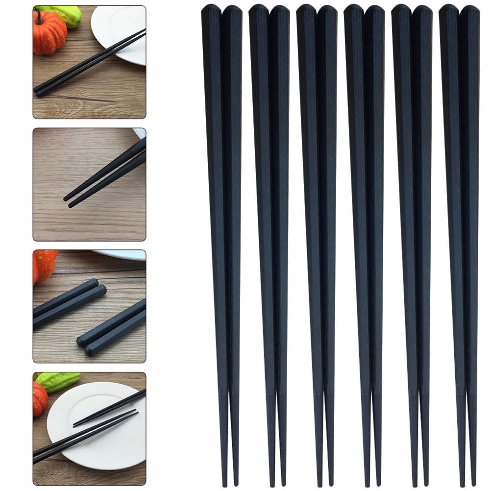 HAKIDZEL 10 Pairs Comfortable Grip Plastic Chopsticks Japanese Style ...
