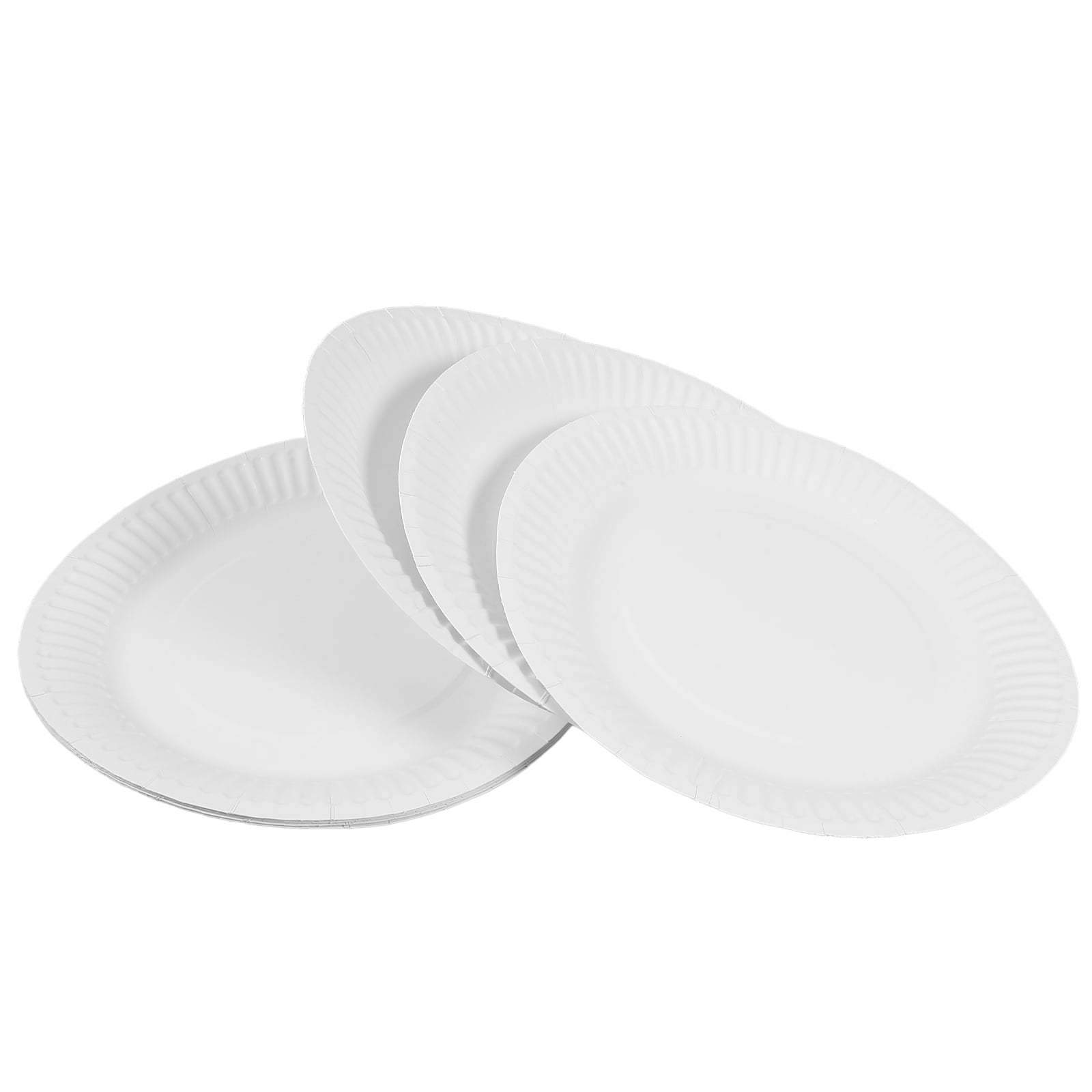 HAKIDZEL 10Pack Blank Portable Paintable Paper Plates For Creative ...