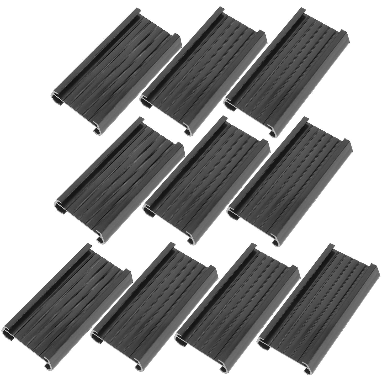 HAKIDZEL 10Set Black PVC Shelf Label Holders for Retail Store Use with ...