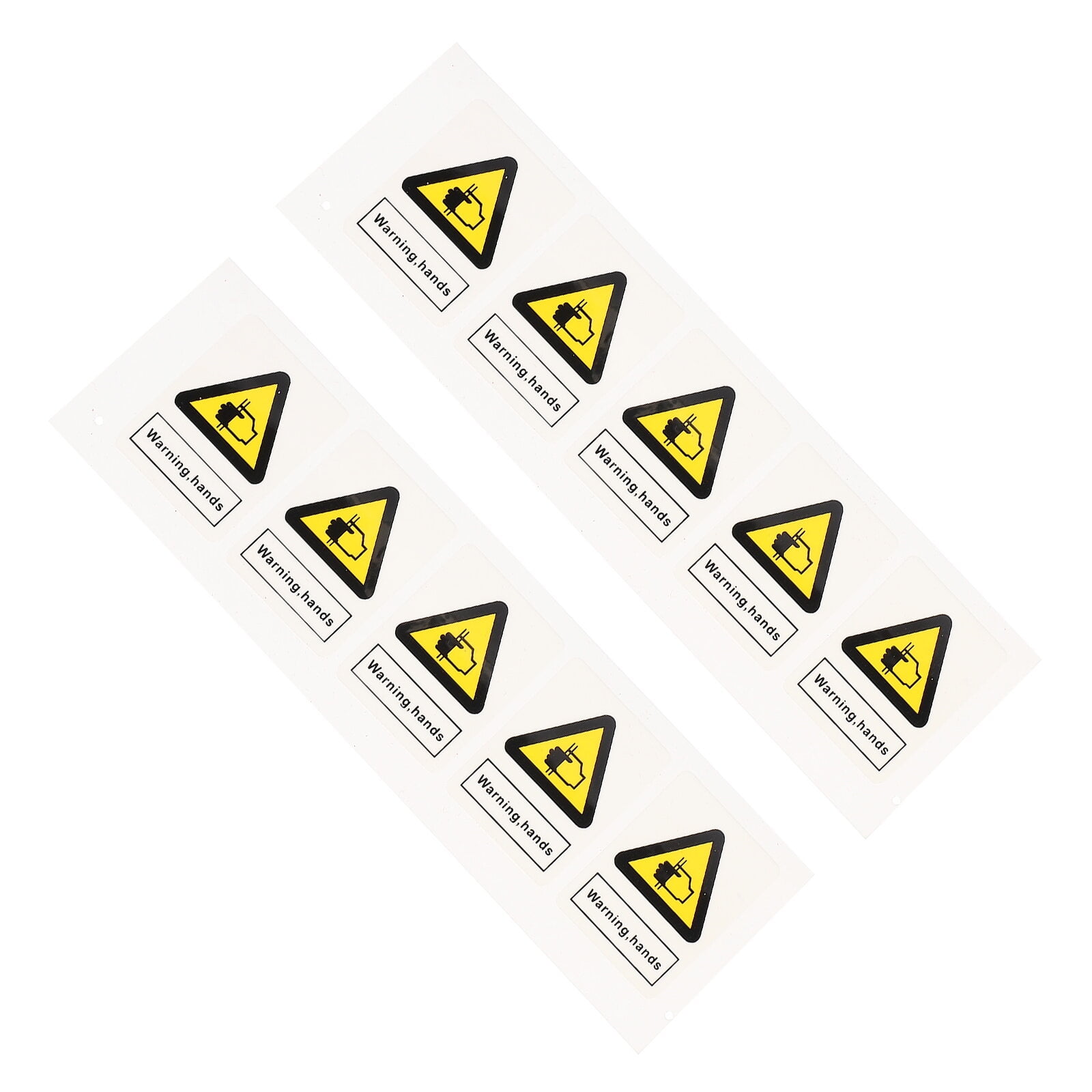 HAKIDZEL 10pcs Safety Warning Sign Sticker Black Adhesive Sticker PP ...