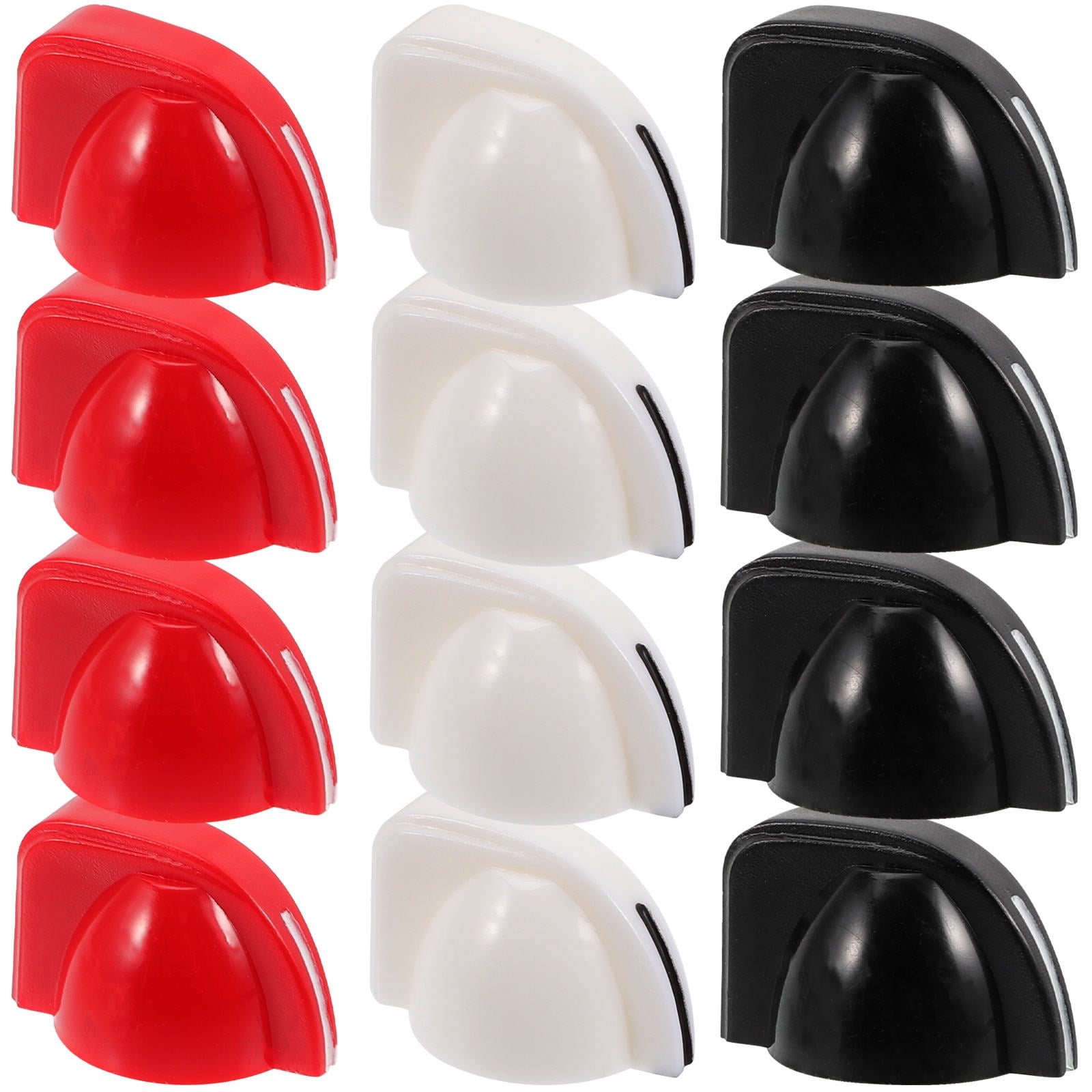 HAKIDZEL Instrument Knobs Chicken-Head Shape 12pcs Red Plastic ...