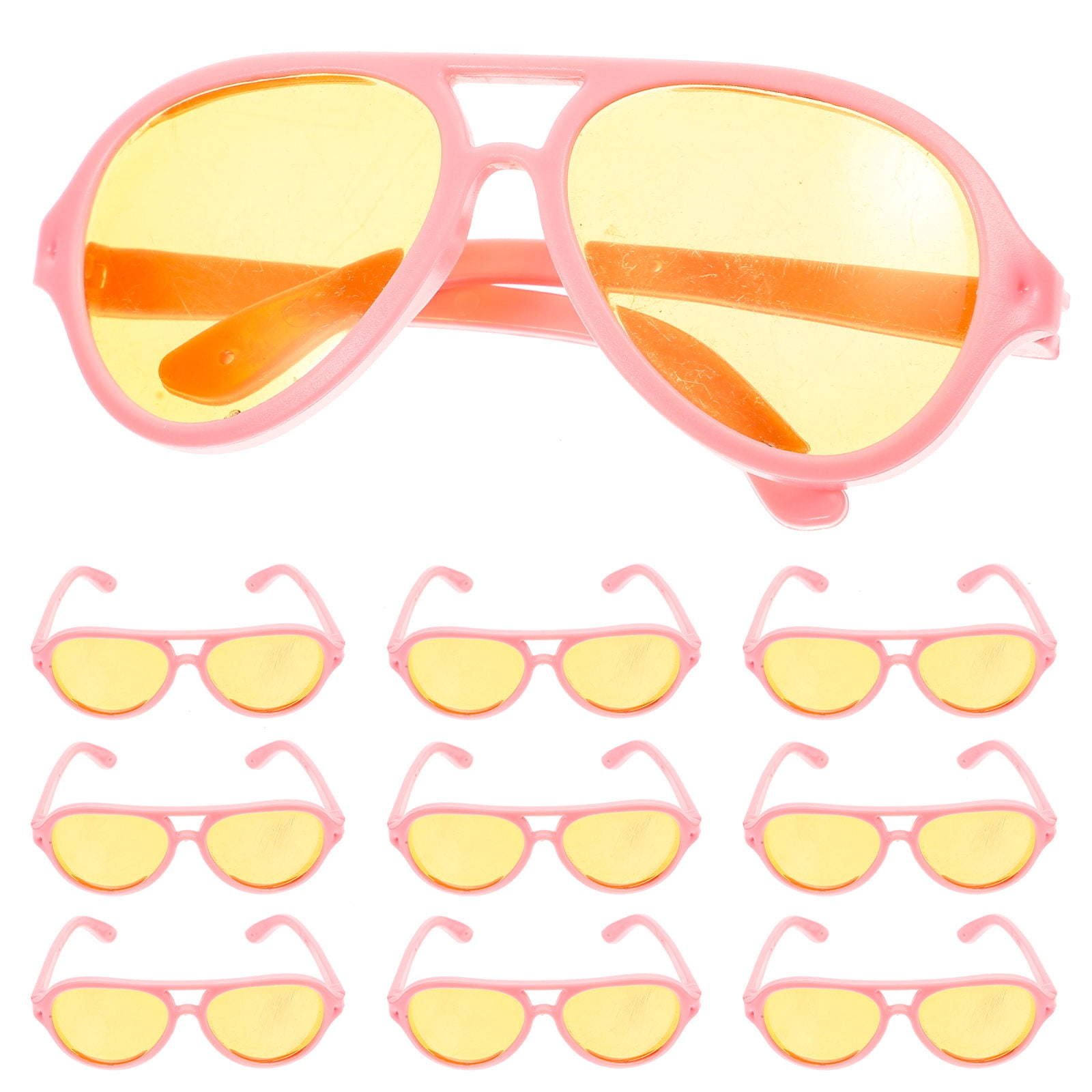 HAKIDZEL 16Pack Prop Sunglass for Girls and Dolls Pink Plastic for ...
