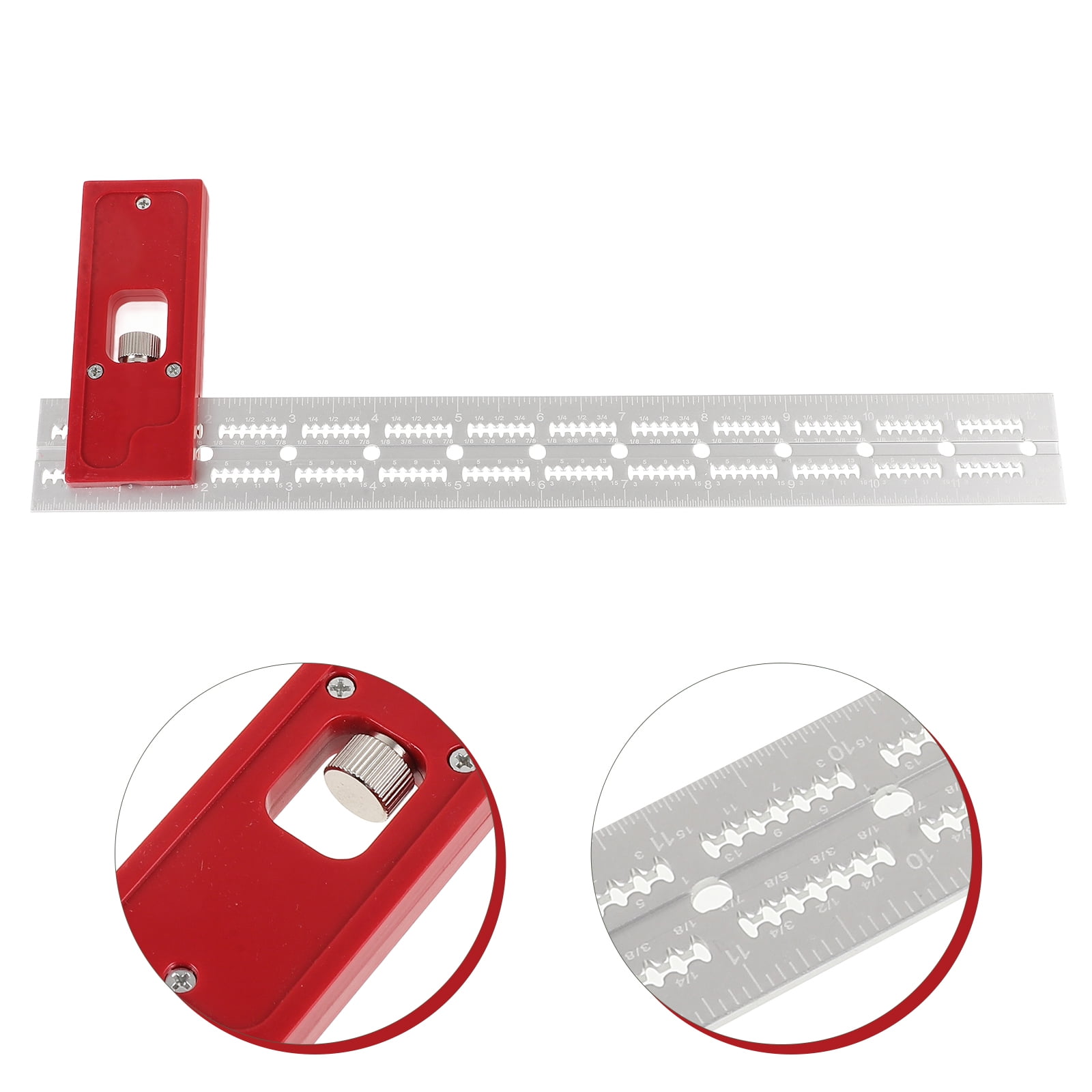 HAKIDZEL T-Type Scribing Ruler Woodworking Ruler Silver 1Pack - Walmart.com