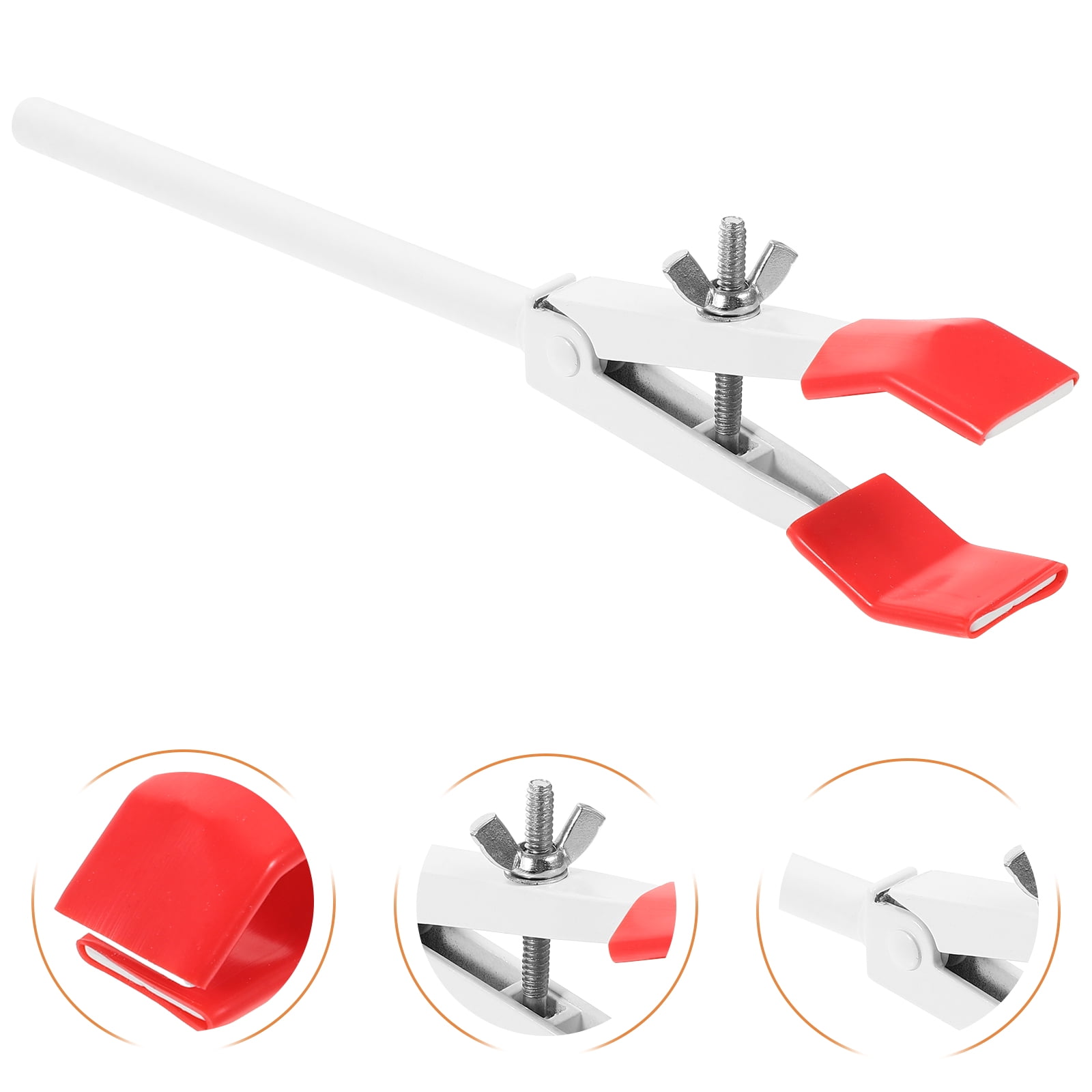HAKIDZEL 1Pack White Rod with Red Tip Lab Clamp for Holding Test Tubes ...