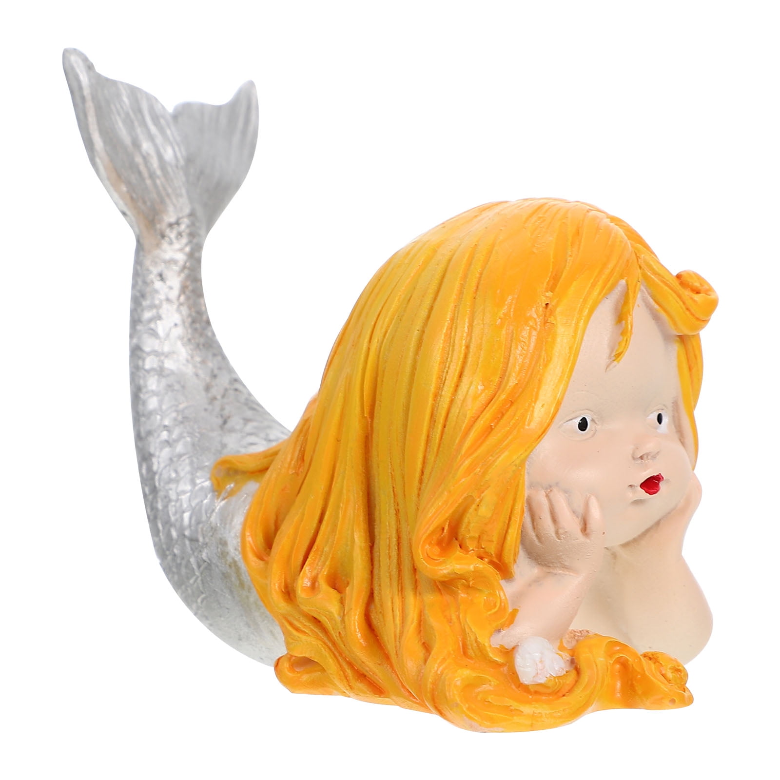 HAKIDZEL 1Pcs Underwater Miniature Decoration Lying Mermaid Realistic ...