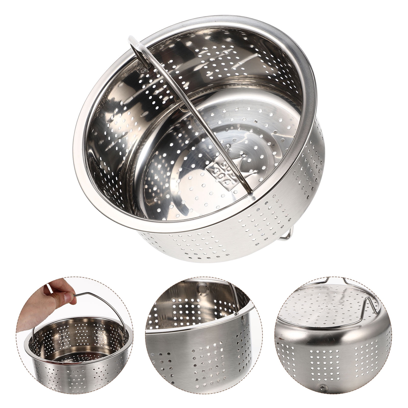 HAKIDZEL 1Piece Steam Basket for Vegetables with Uniform Heating Silver ...