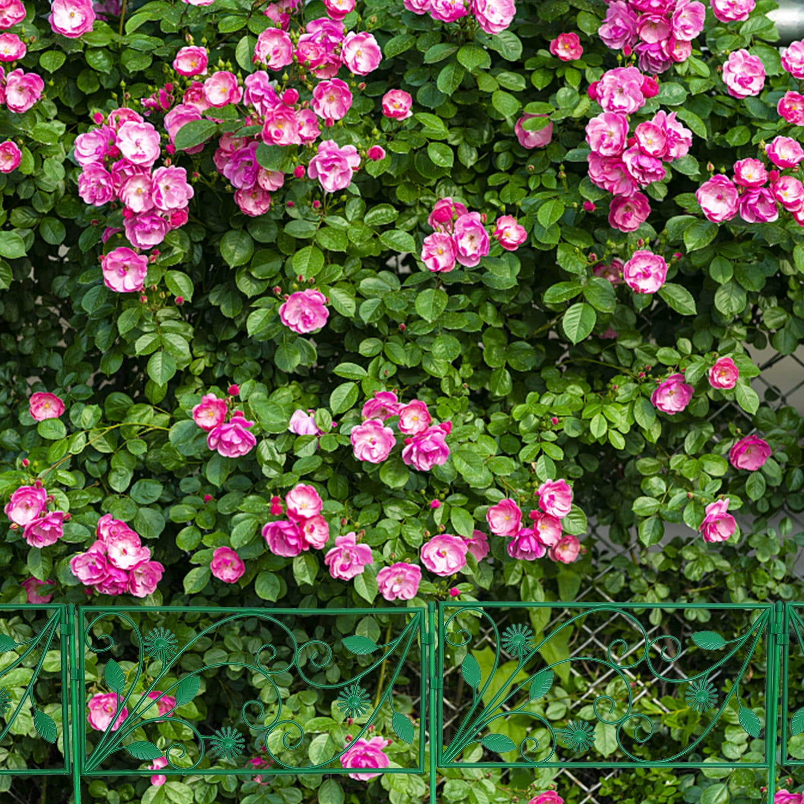 HAKIDZEL 1Set Green Fiberglass Rod Plant Climbing Rack for Garden ...