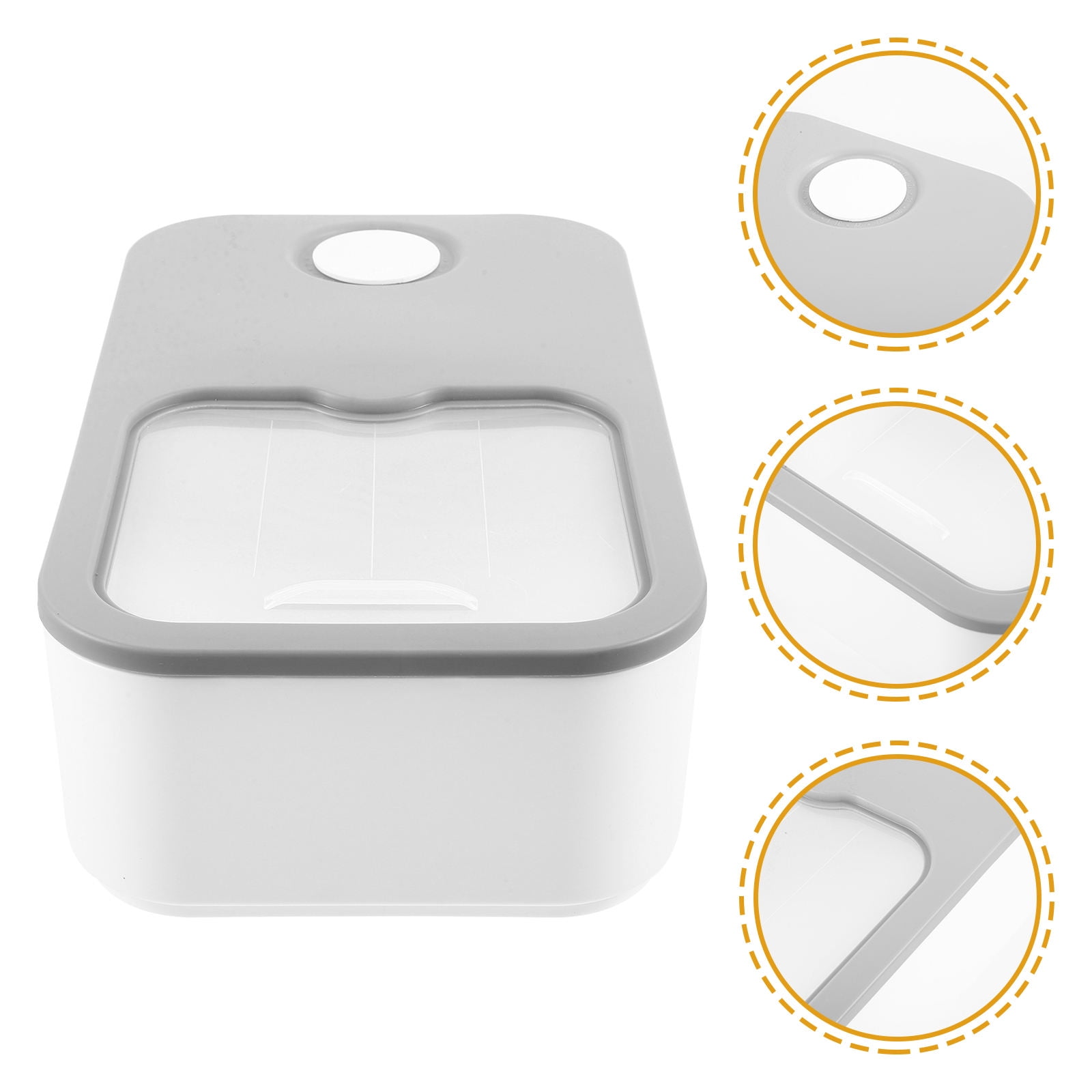 HAKIDZEL Plastic Container for Laundry Powder Grey 1Pack for ...