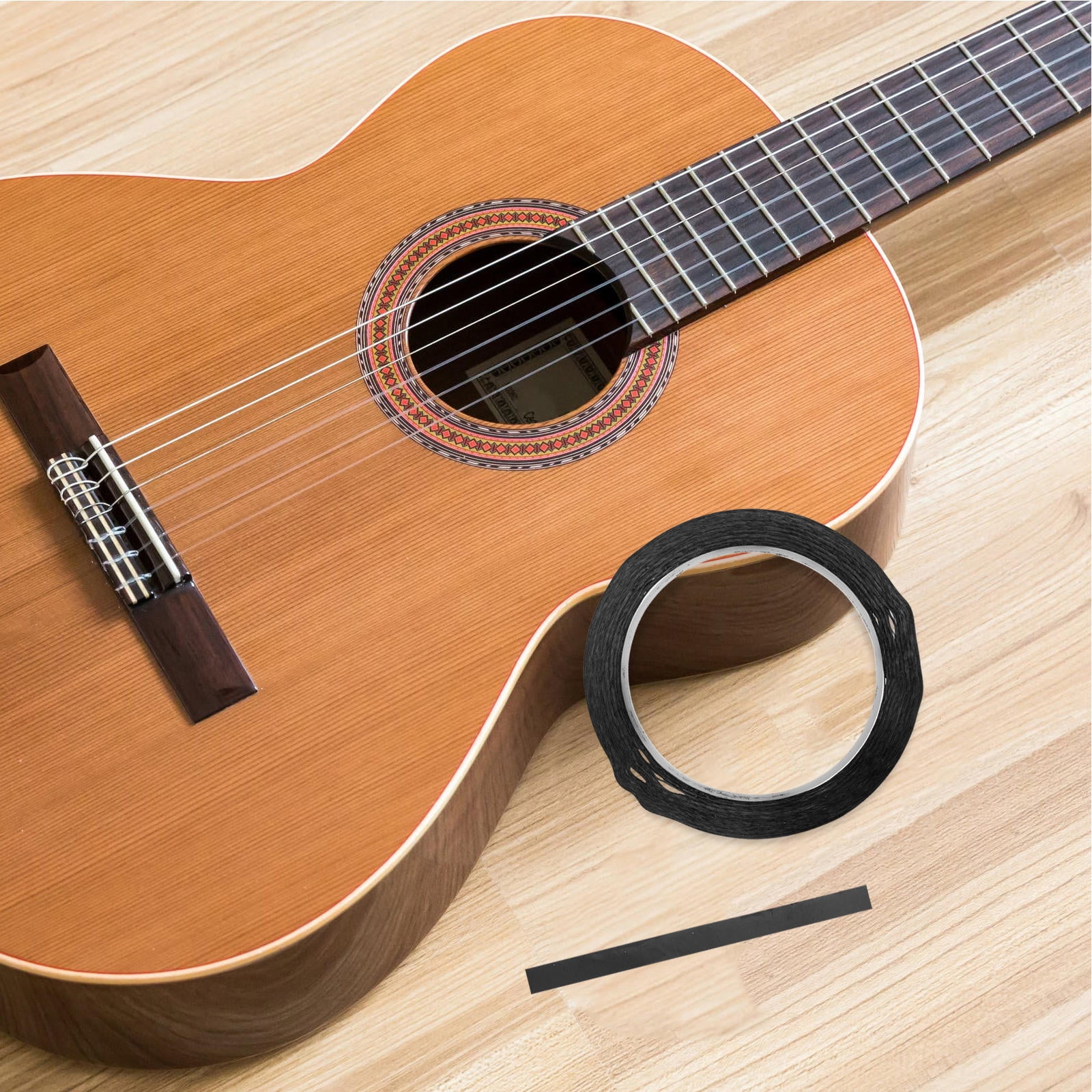 HAKIDZEL 1Set Violin Fingerboard Stickers Black Rectangular For ...