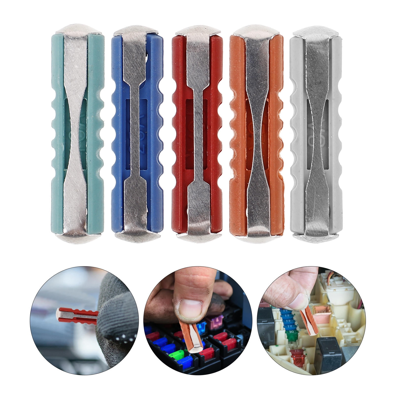 HAKIDZEL 200Pcs Vehicle Fuse Car Shape Metal Plastic Box Set - Walmart.com