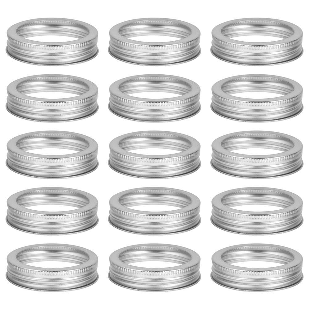 HAKIDZEL 20Pack Reusable Canning Jar Lids Silver Round for Food Storage ...