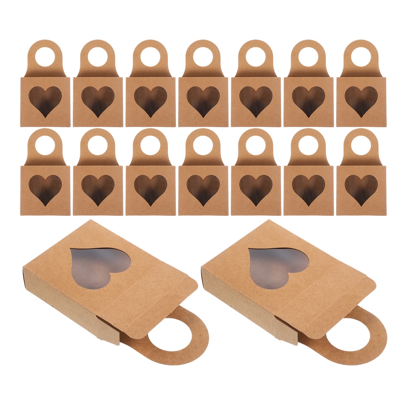 HAKIDZEL 25Pcs Simple Style Kraft Boxes for Wine Bottle Holder Party ...